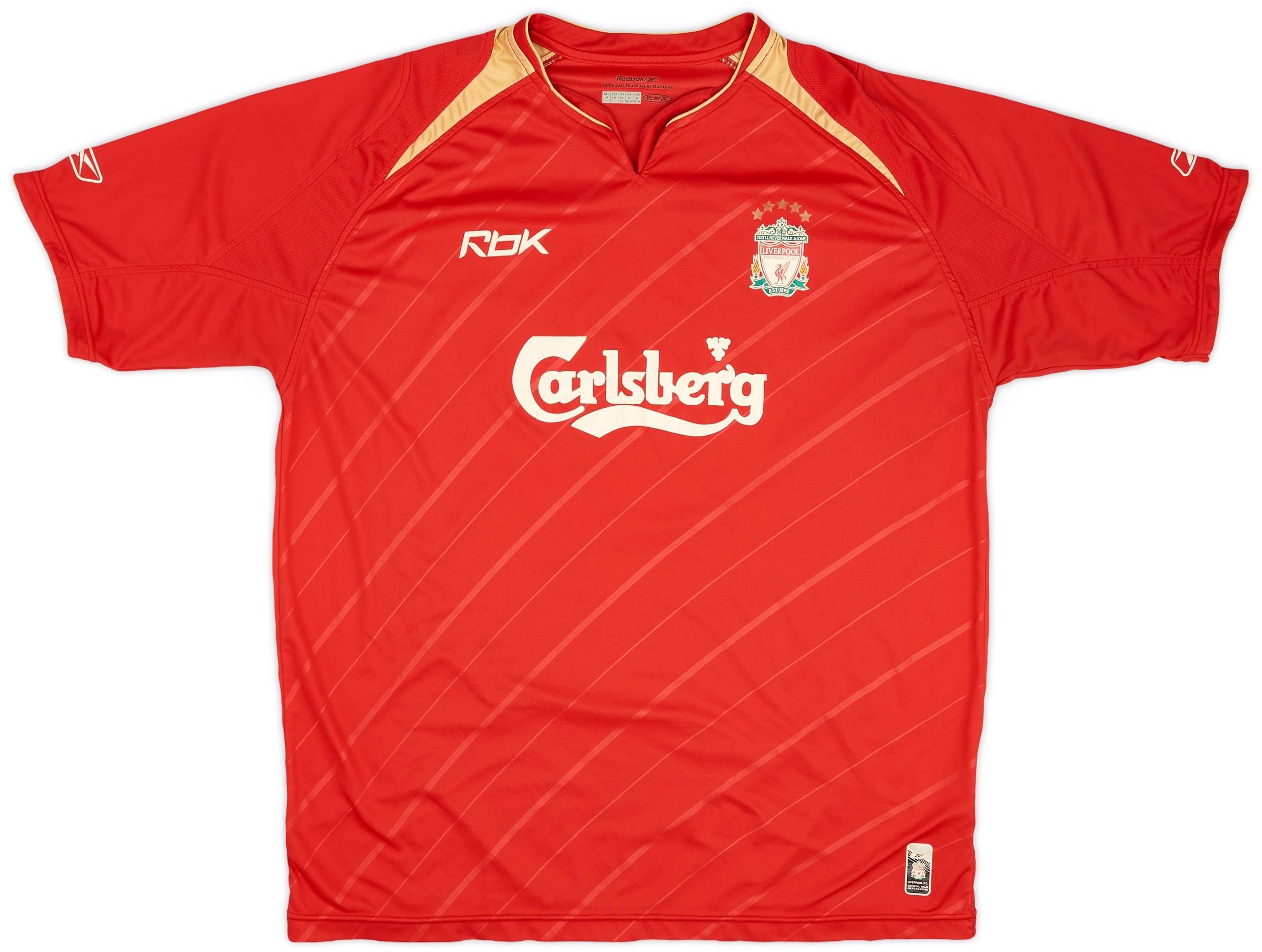 2005-06 Liverpool CL Home Shirt - 6/10 - (XL)