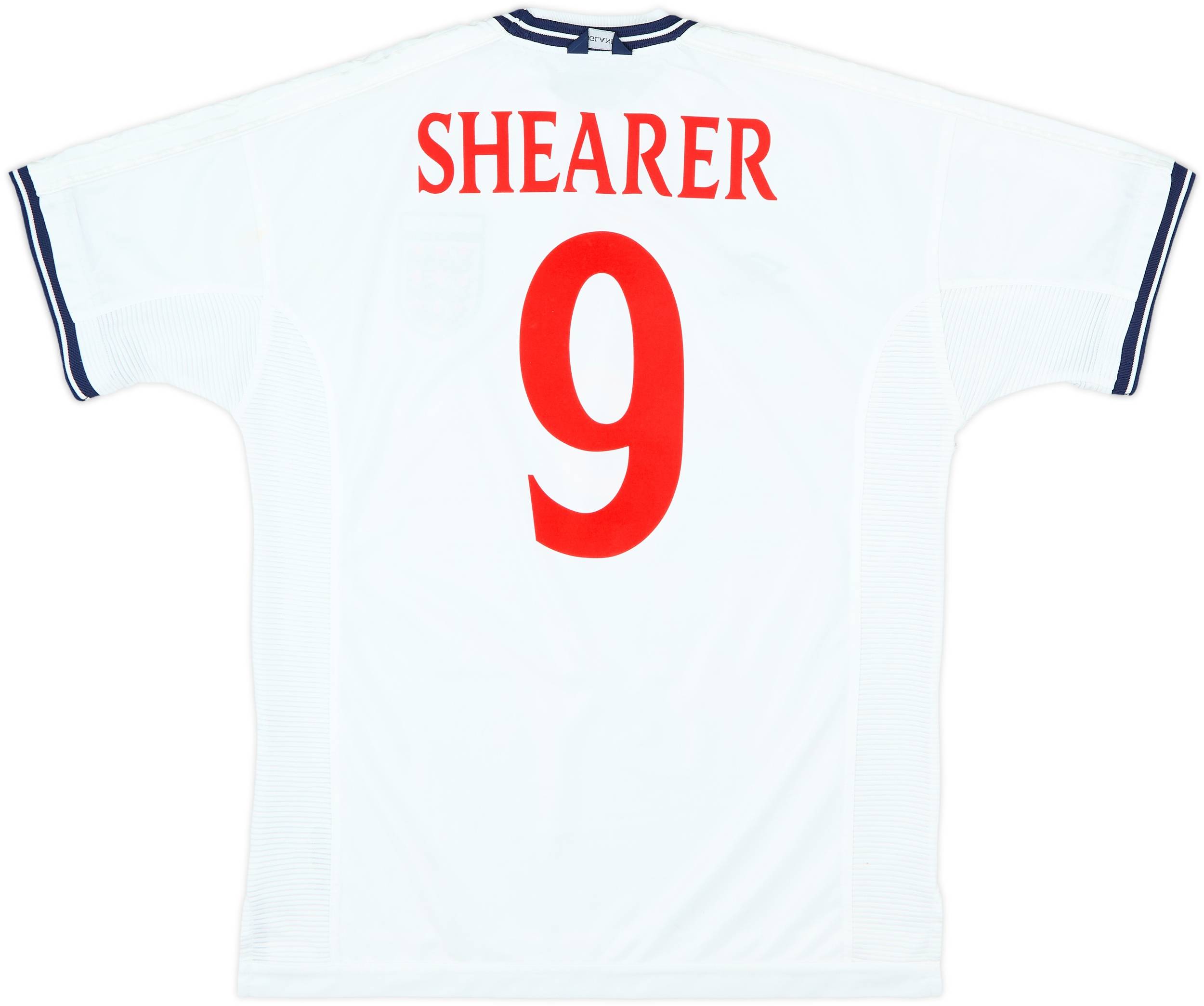 1999-01 England Home Shirt Shearer #9 - 9/10 - (L)