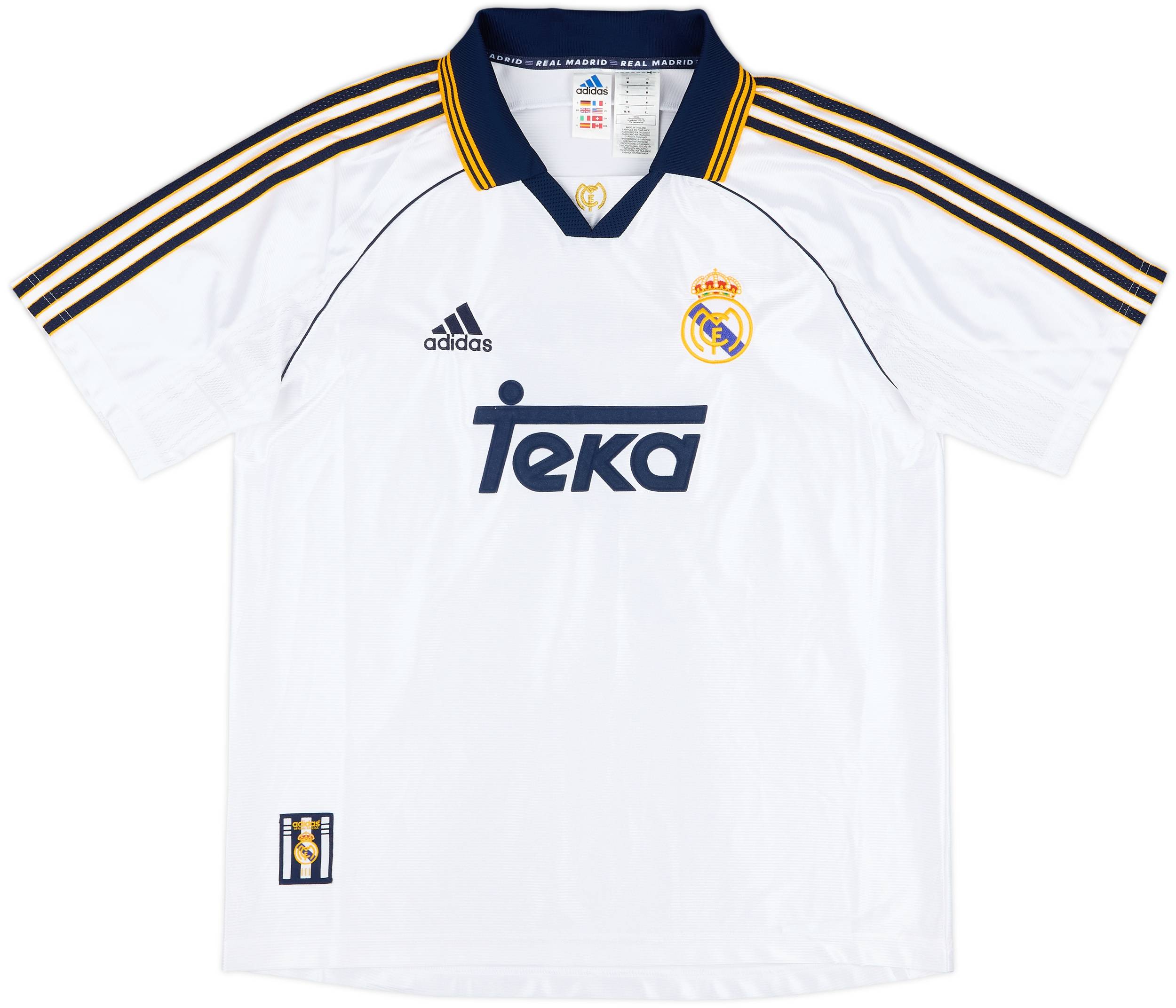1999-00 Real Madrid adidas Reissue Home Shirt Raul #7 - 10/10 - (M)