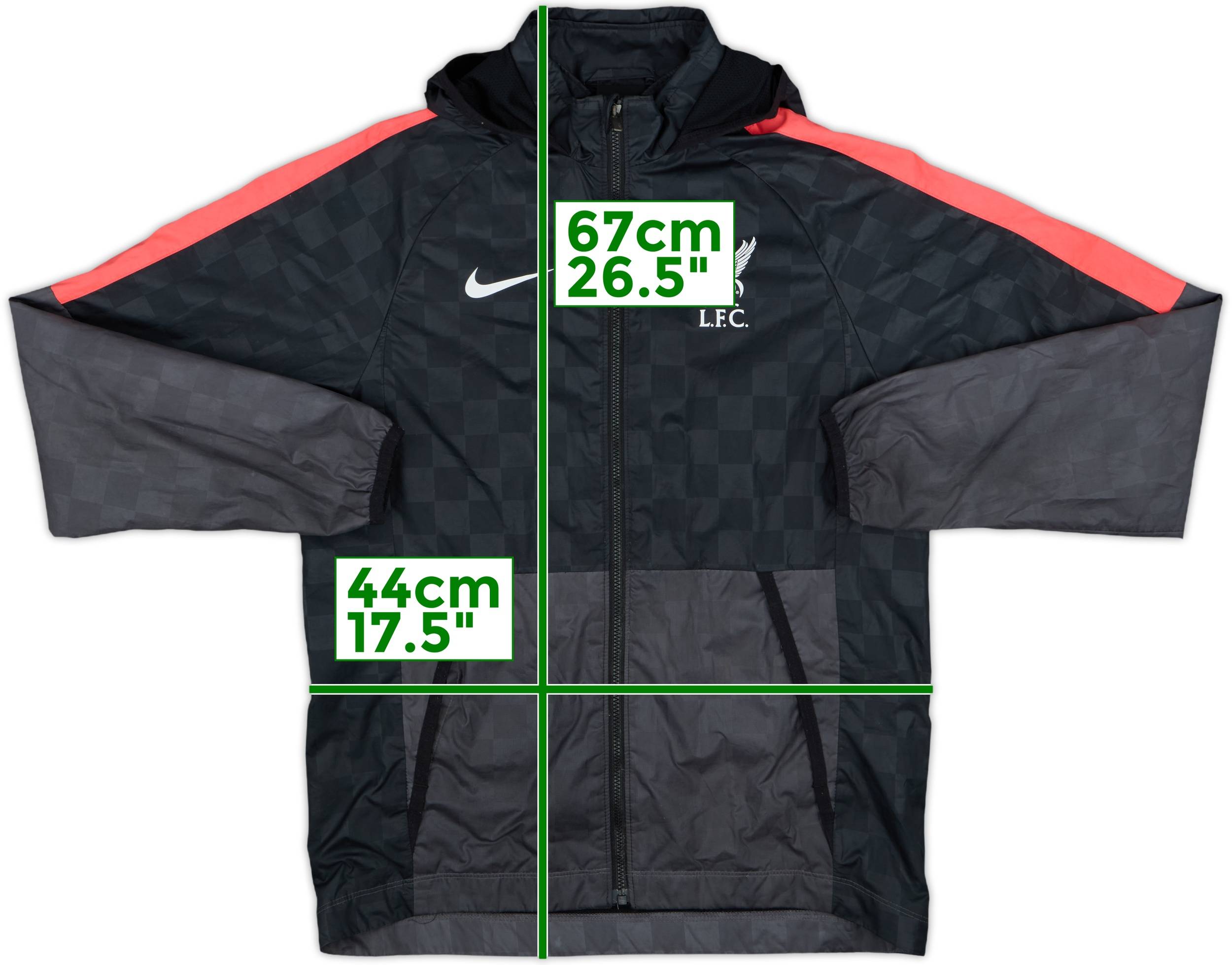 2020-21 Liverpool Nike Hooded Track Jacket - 8/10 - (L.Boys)