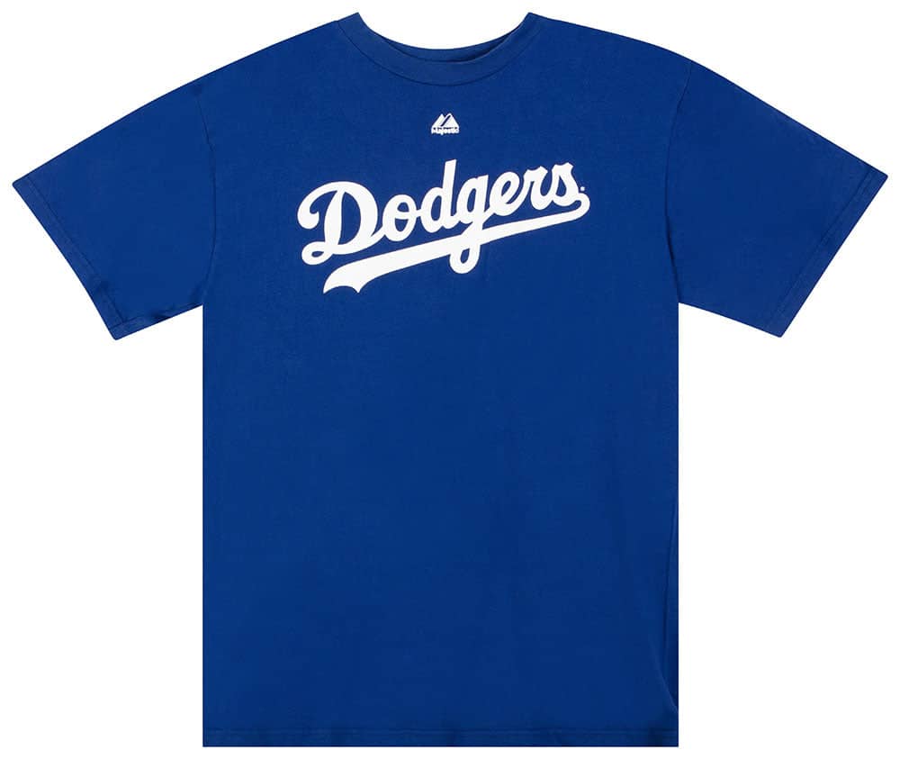 2013 LA Dodgers Puig #66 Majestic Tee Y