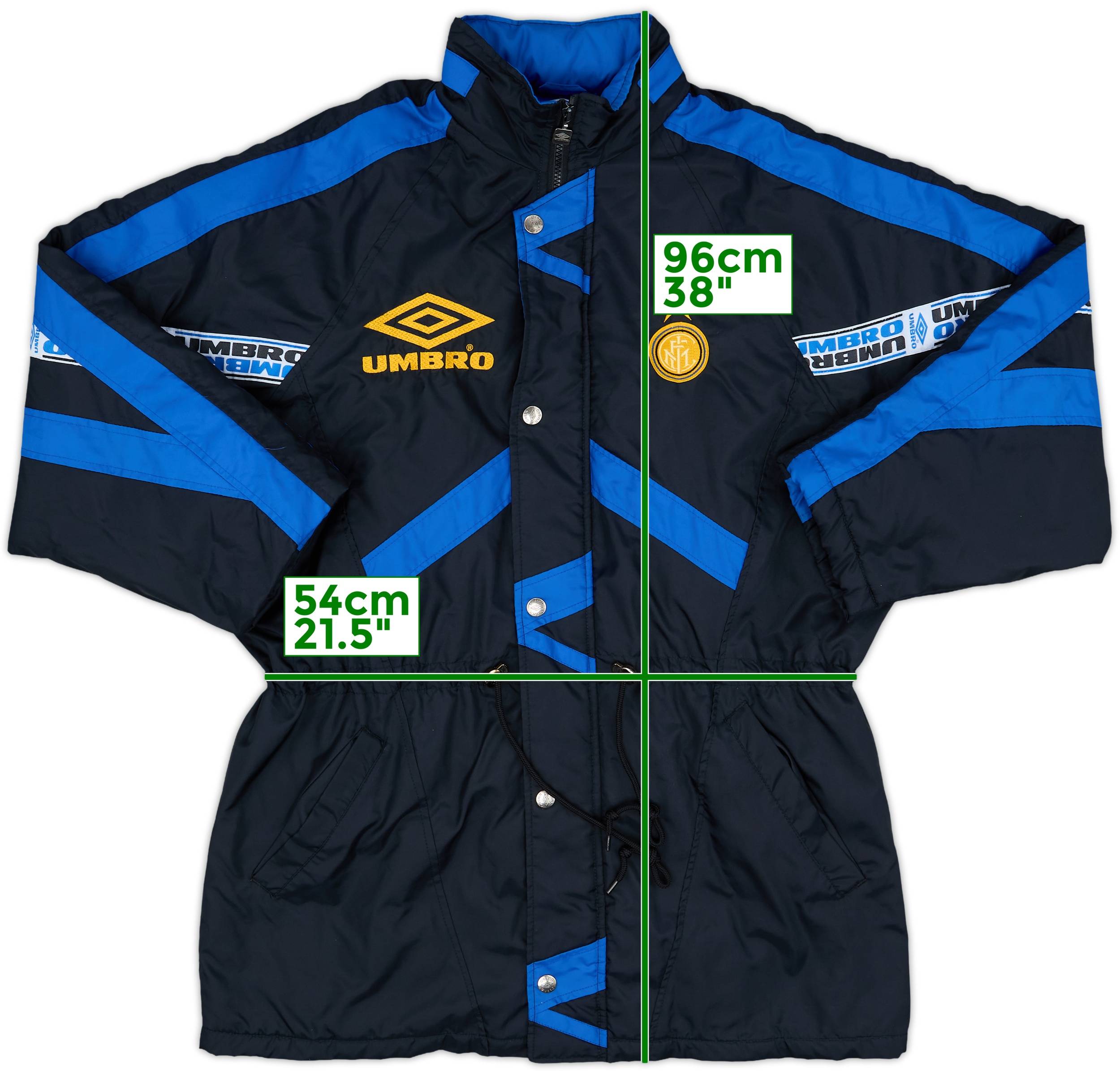 1997-98 Inter Milan Umbro Bench Coat - 10/10 - (L)