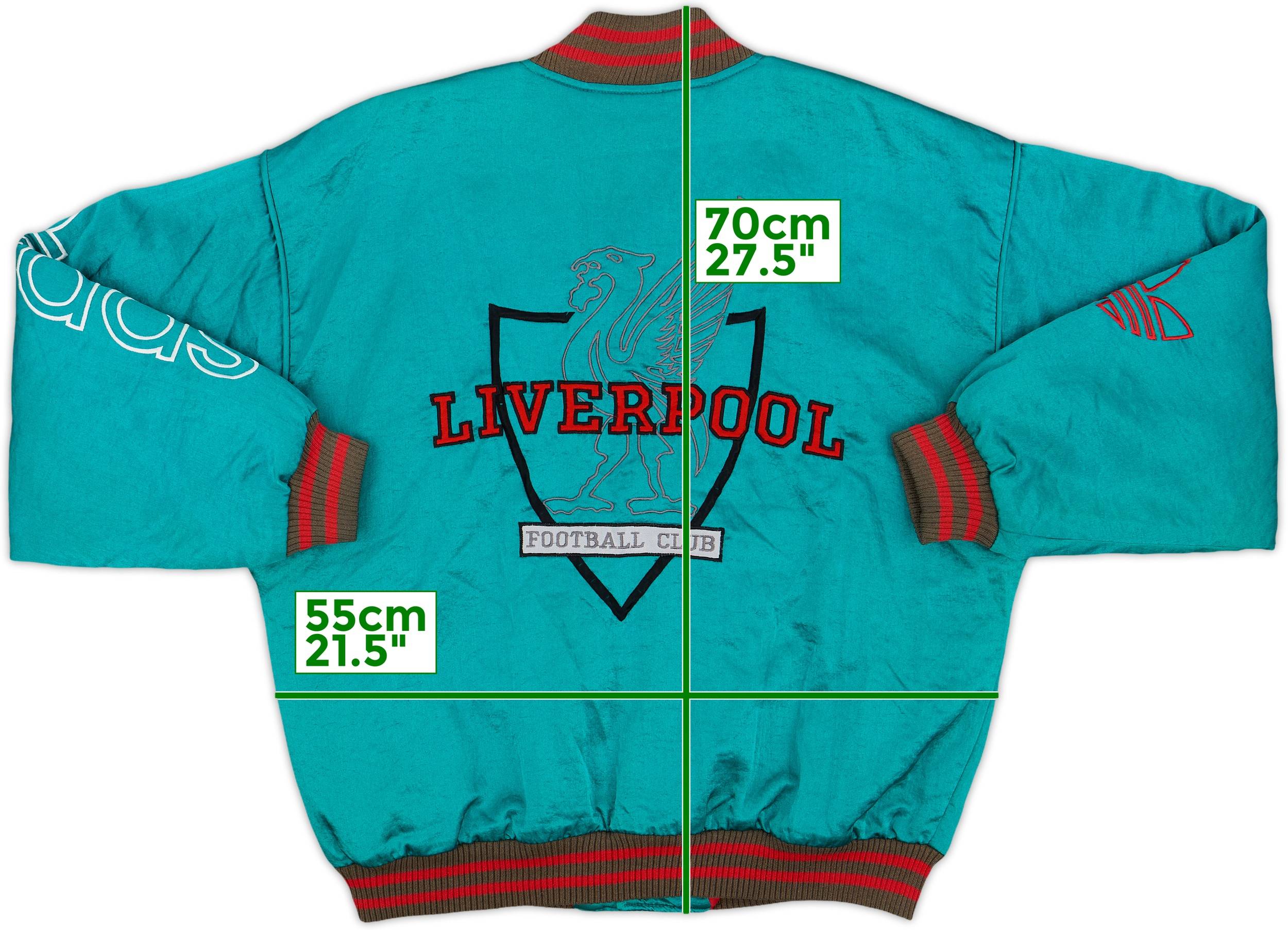 1991-93 Liverpool Reebok Padded Bomber Jacket - 8/10 - (S)