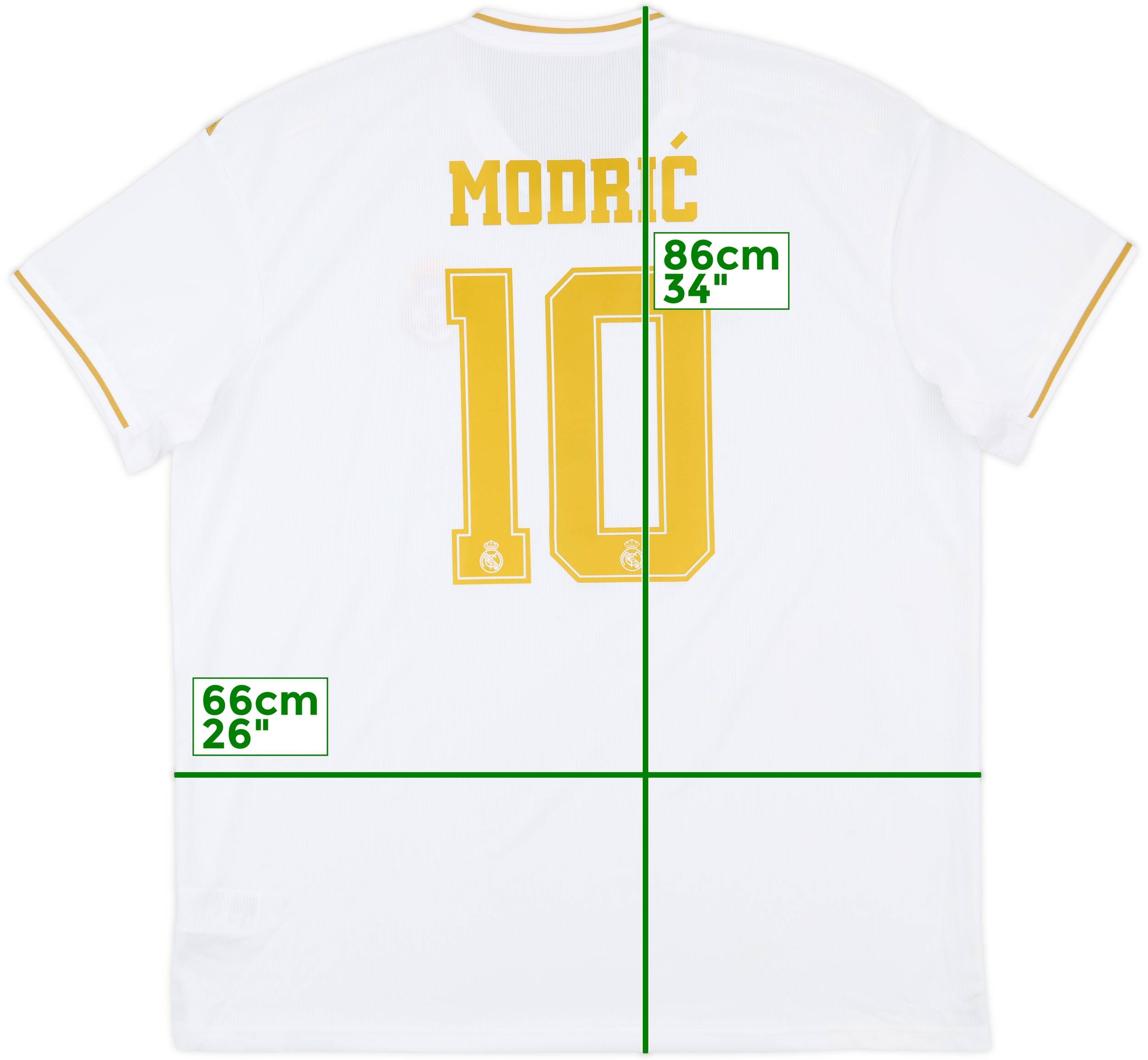2019-20 Real Madrid Home Shirt Modric #10 - 10/10 - (XXL)