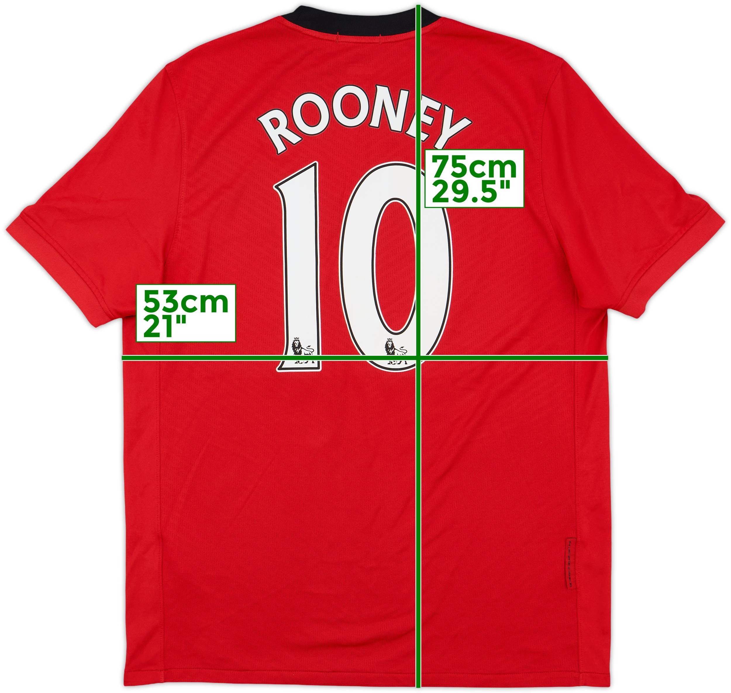 2009-10 Manchester United Home Shirt Rooney #10 - 10/10 - (M)
