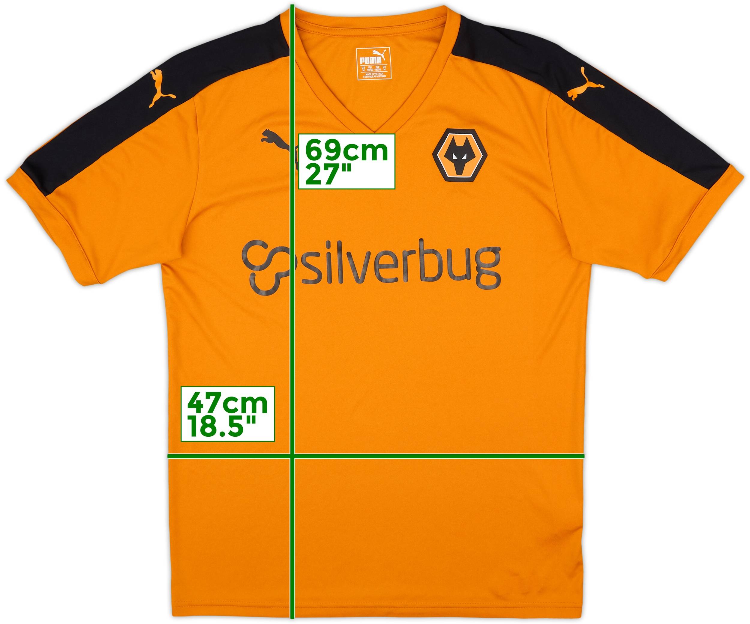 2015-16 Wolves Home Shirt - 10/10 - (M)