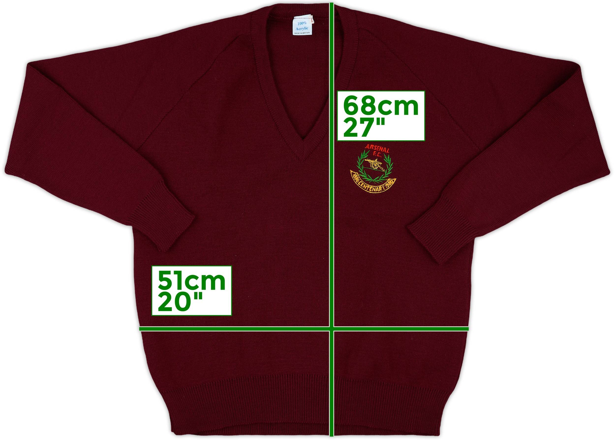 1986-87 Arsenal Centenary Knitted Jumper - 9/10 - (L)