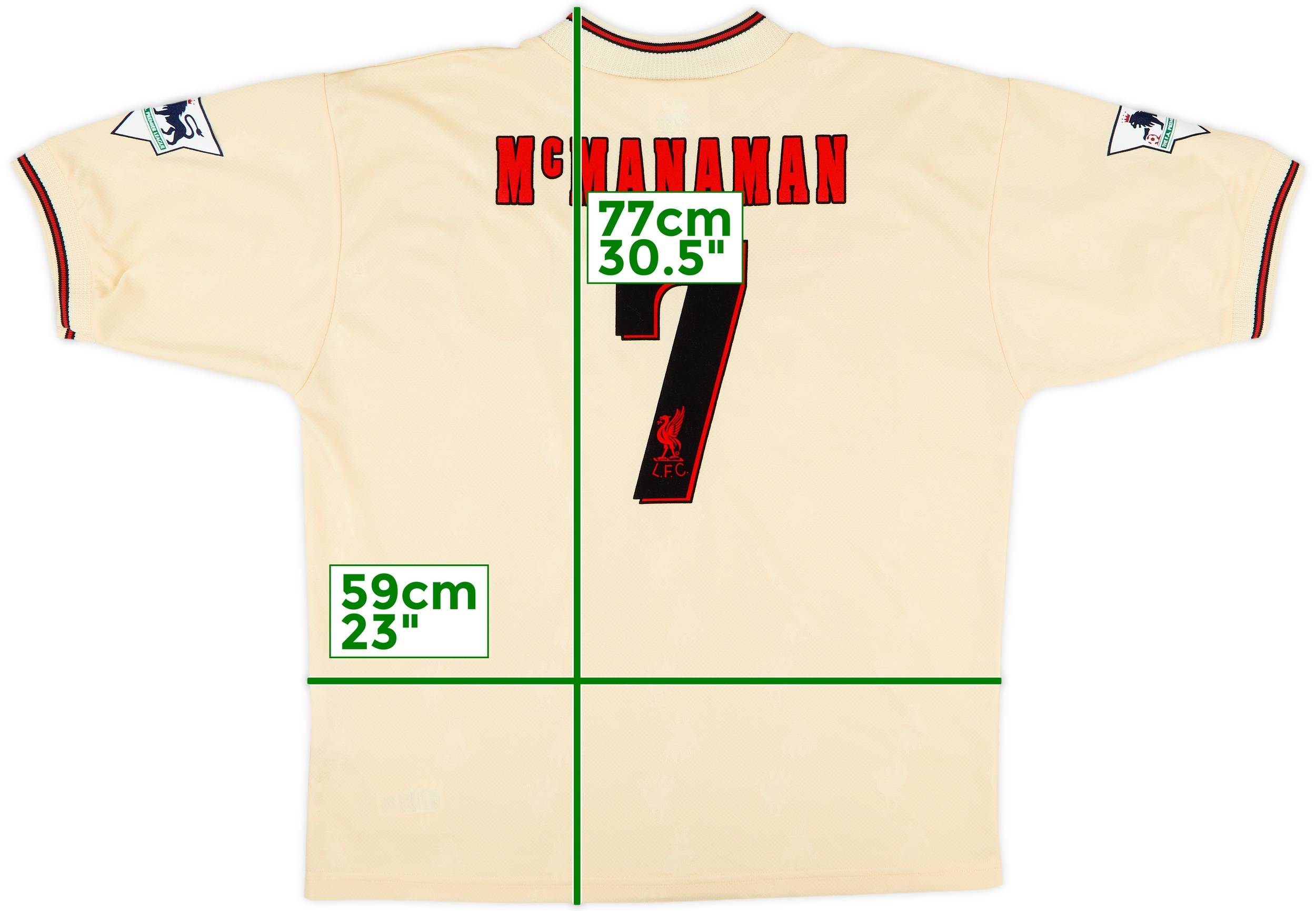 1996-97 Liverpool Away Shirt McManaman #7 - 10/10 - (L)