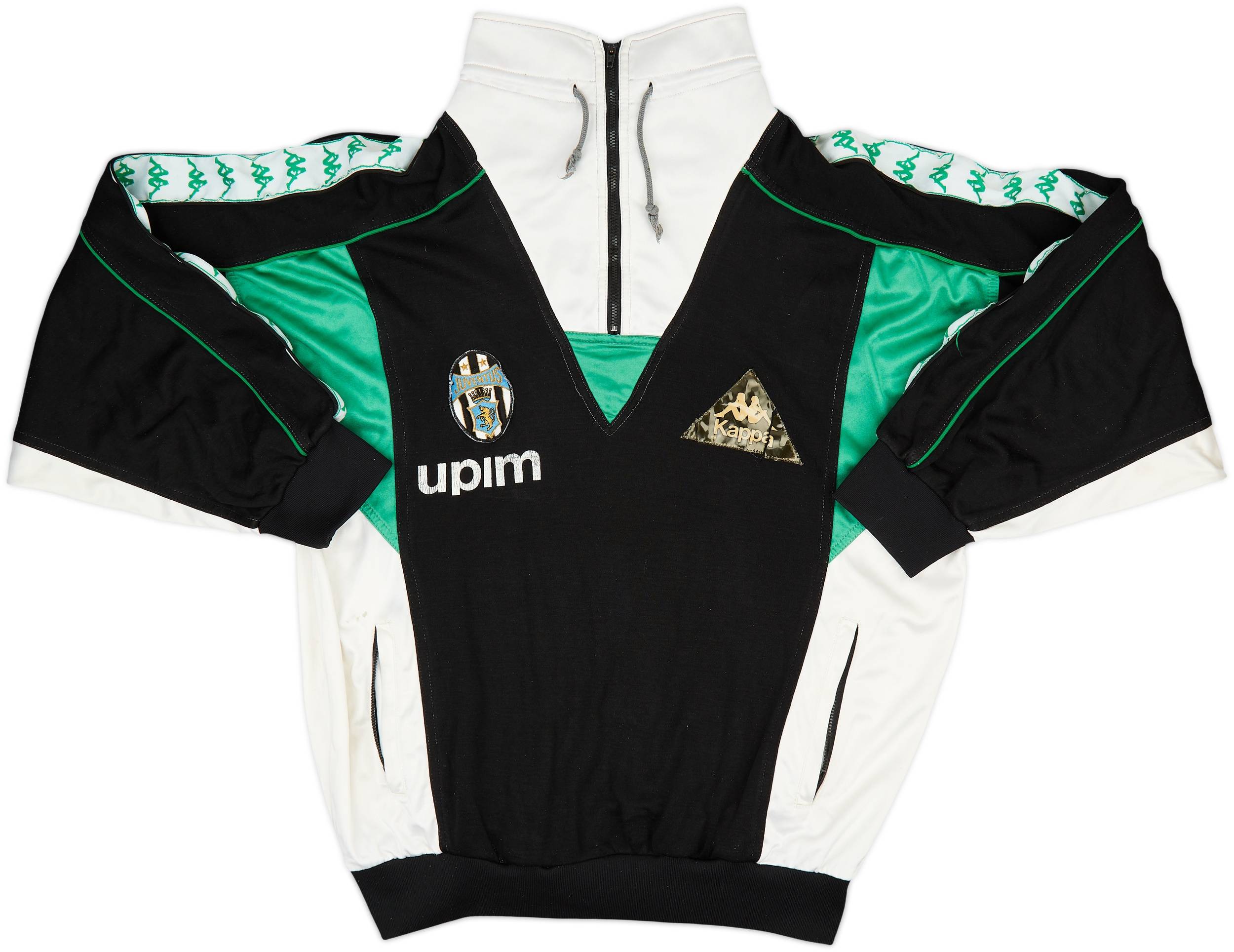 1990-91 Juventus Kappa 1/4 Zip Drill Top - 5/10 - (XXL)