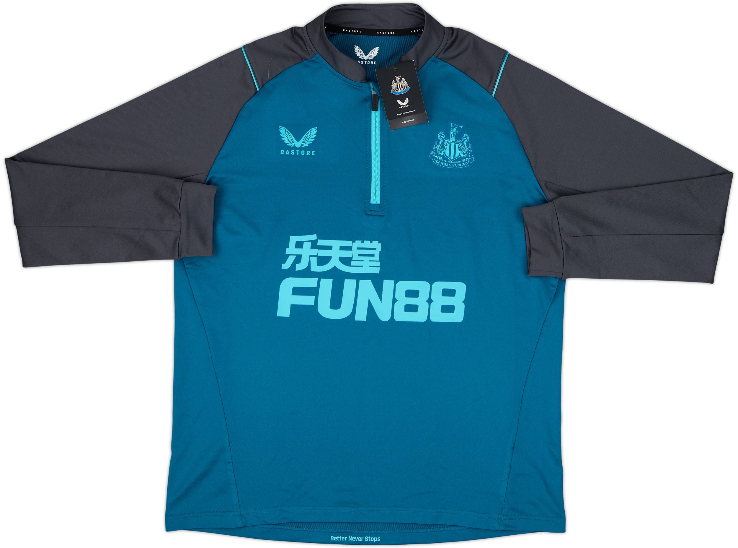 2021-22 Newcastle Castore 1/4 Zip Drill Top (L)