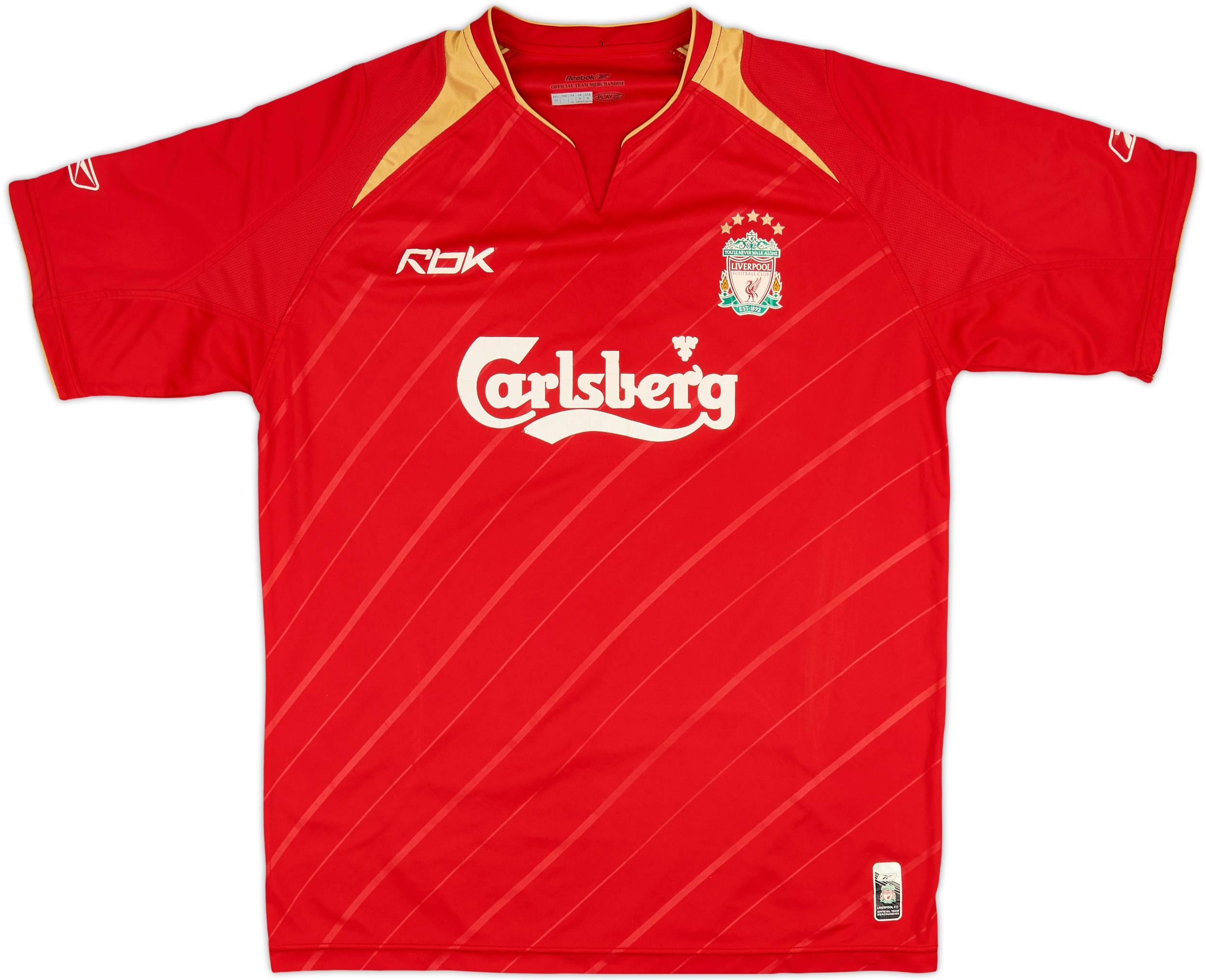 2005-06 Liverpool European Home Shirt - 5/10 - (M)