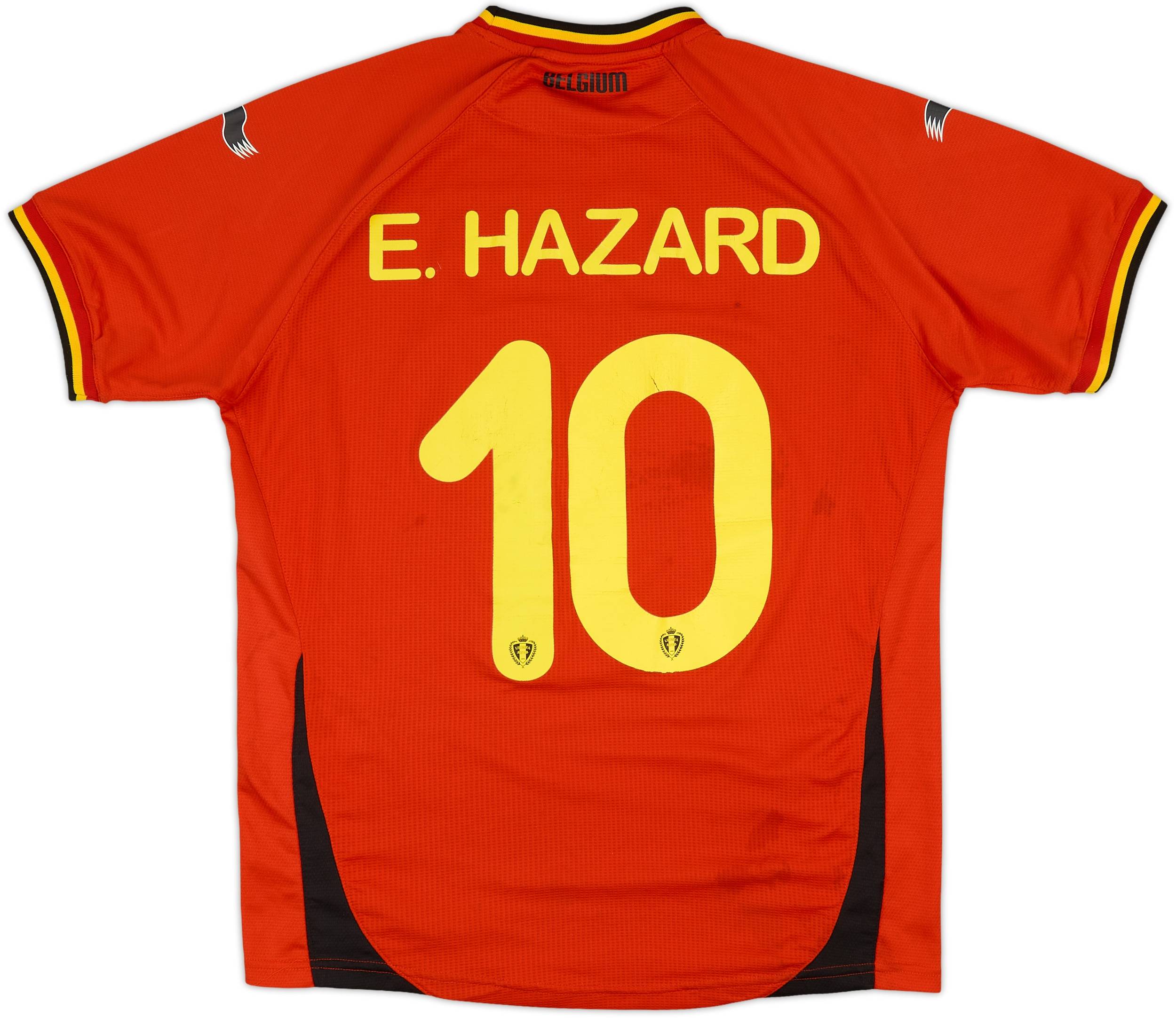 2014-15 Belgium Home Shirt E.Hazard #10 - 5/10 - (L)