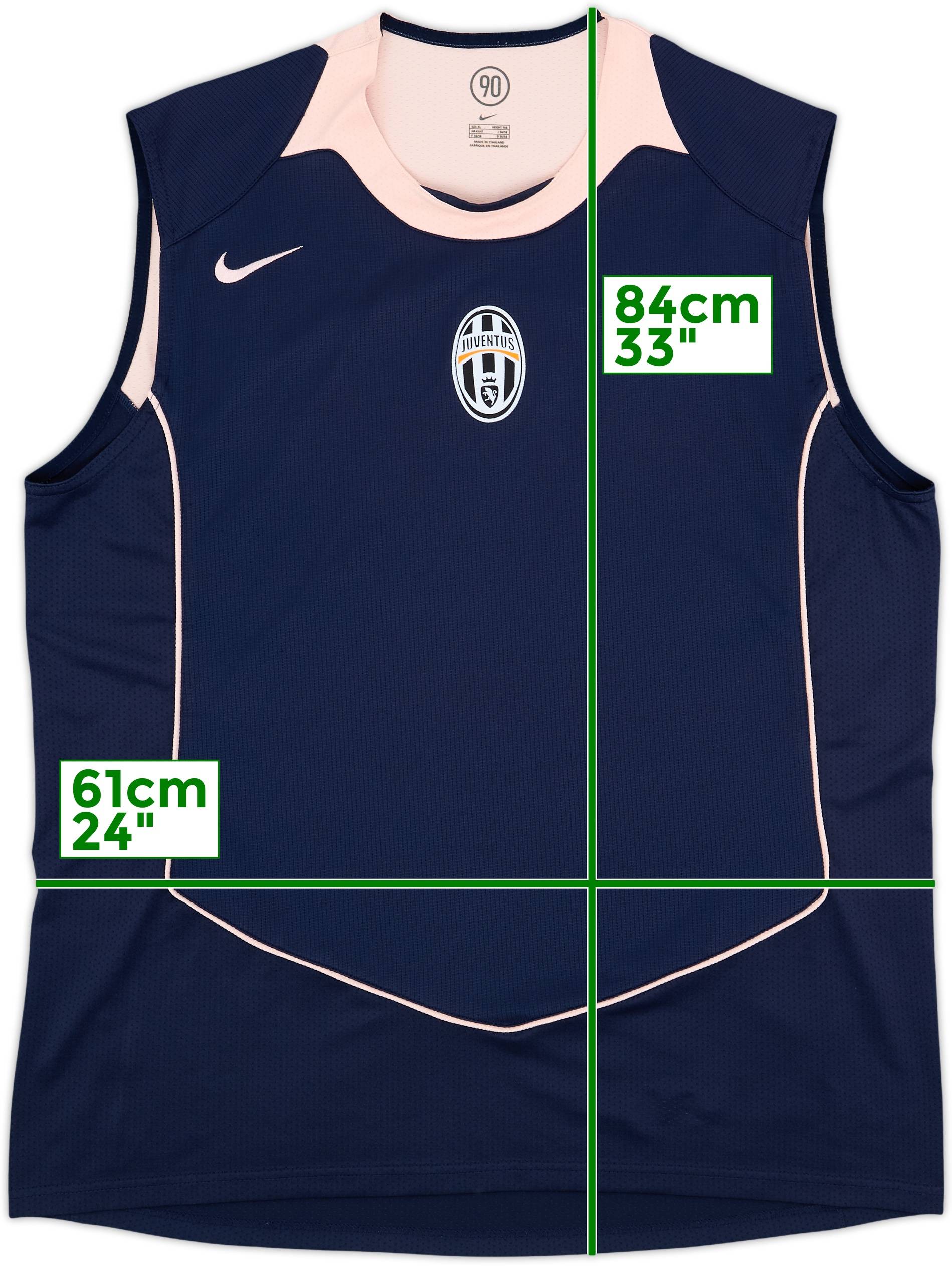 2004-05 Juventus Nike Training Vest - 8/10 - (XL)