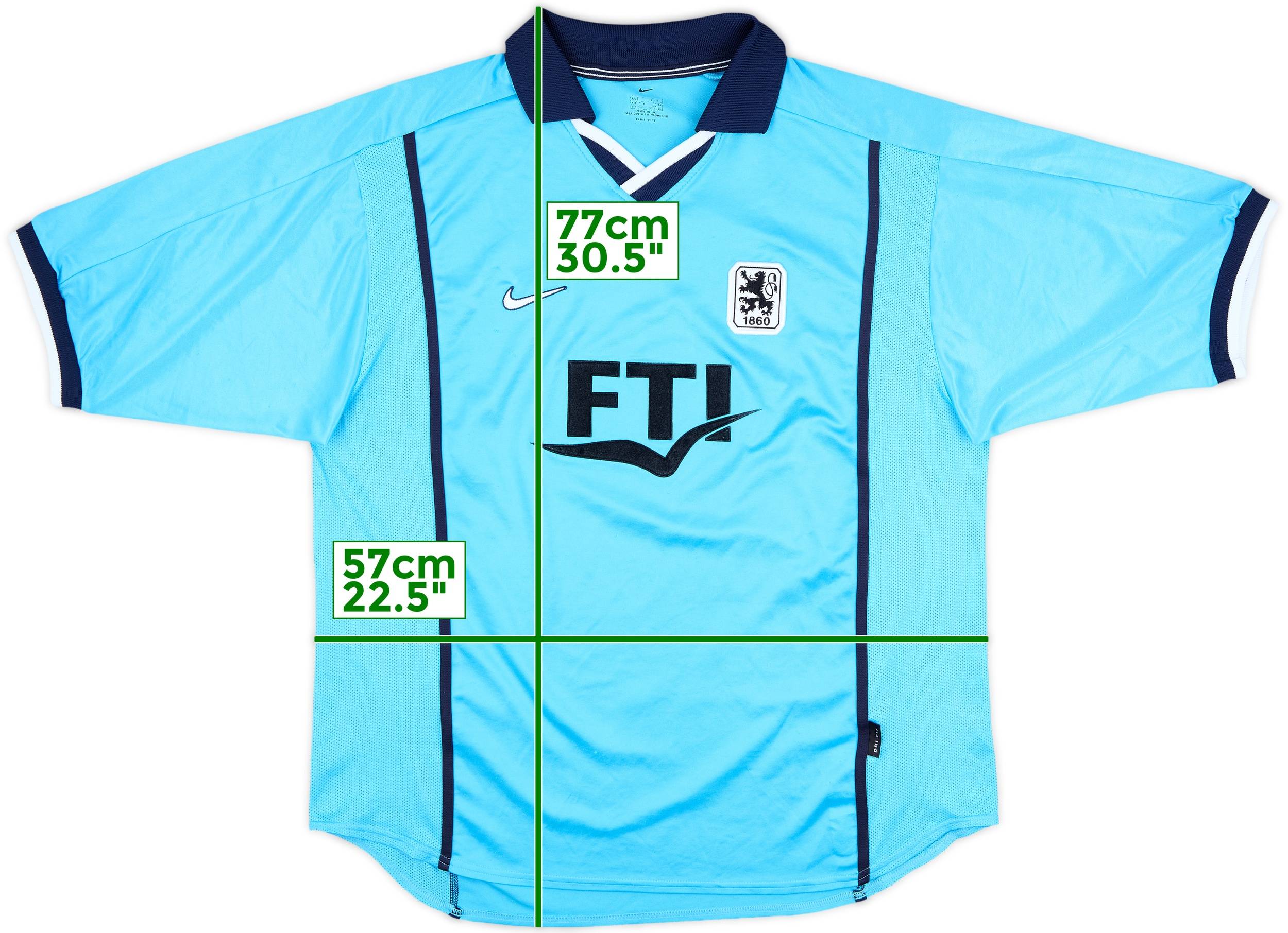 2000-01 1860 Munich Player Issue Home Shirt - 8/10 - (XL)