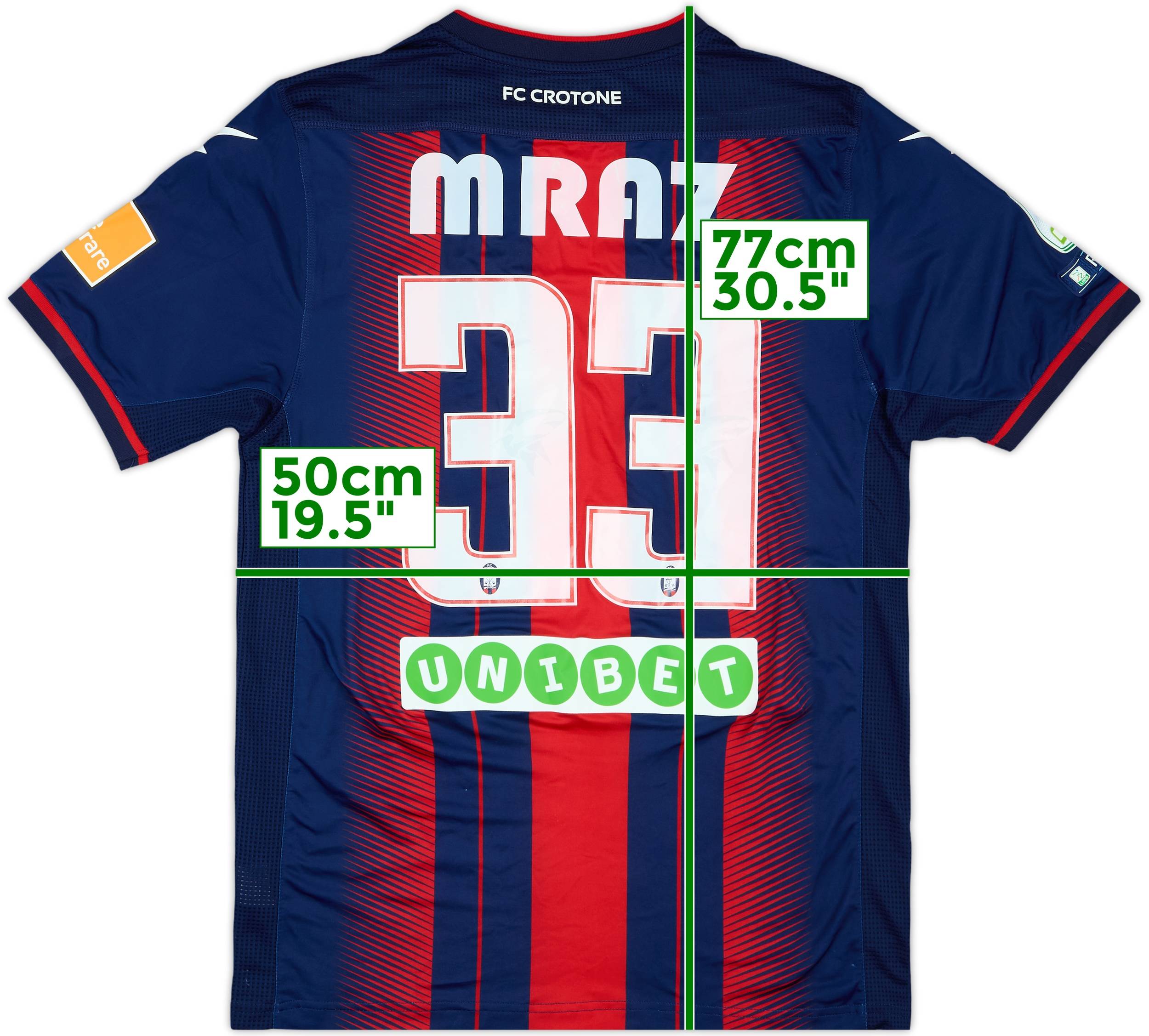 2018-19 Crotone Match Issue Home Shirt Mraz #33