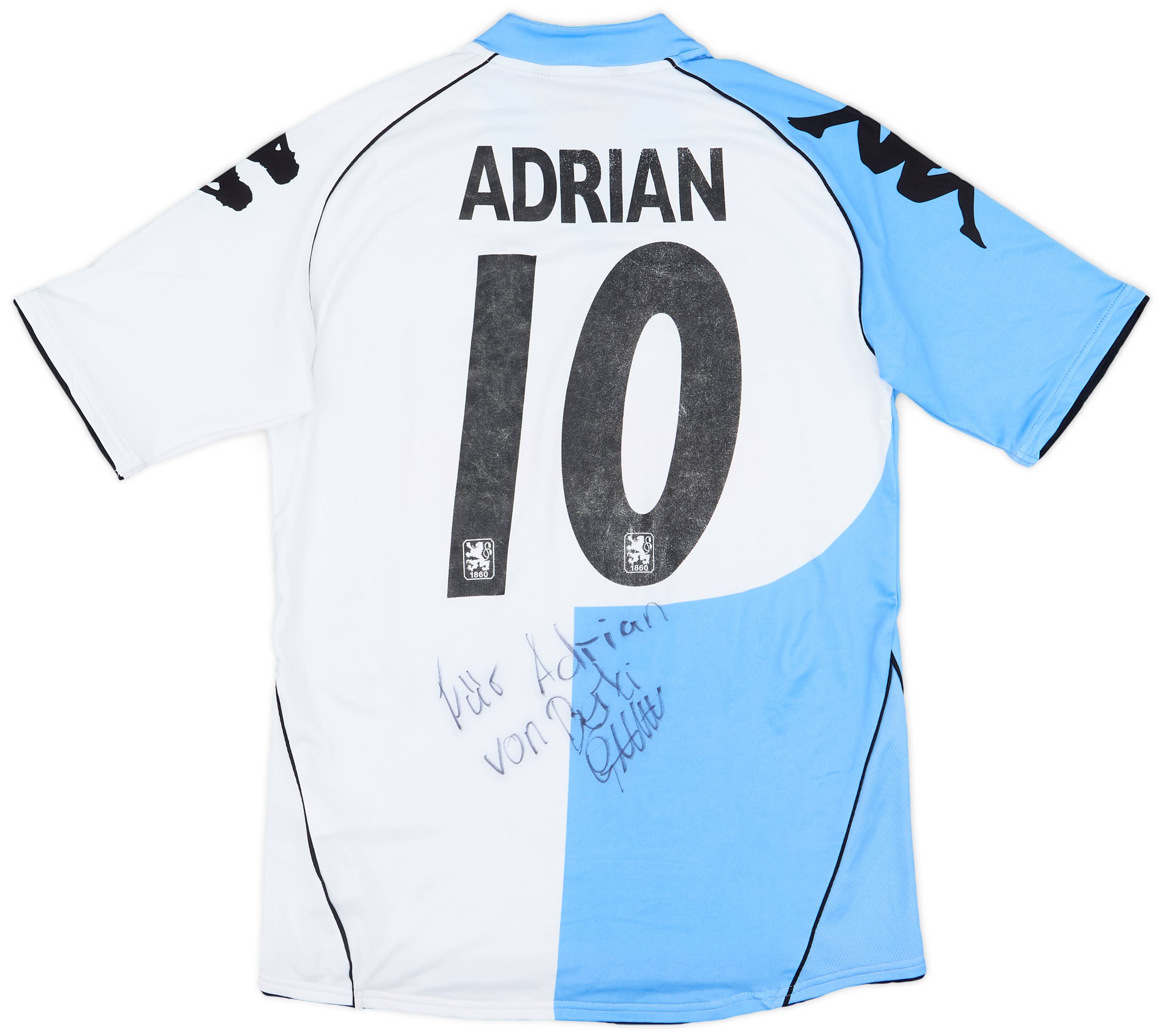 2007-08 1860 Munich Signed Home Shirt Adrian #10 - 6/10 - (M)