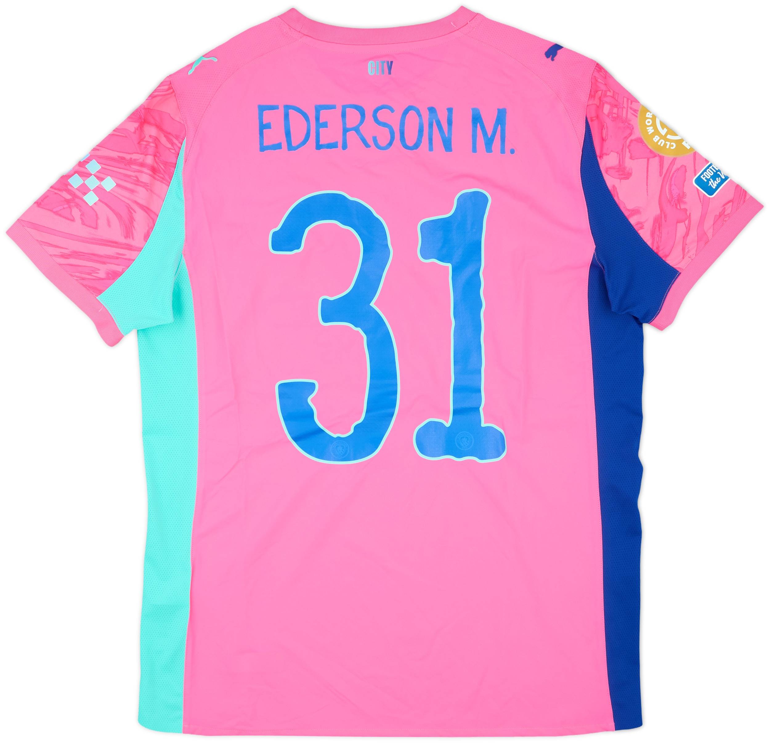 2025 Manchester City Match Issue KidSuper CWC GK Shirt Ederson M. #31