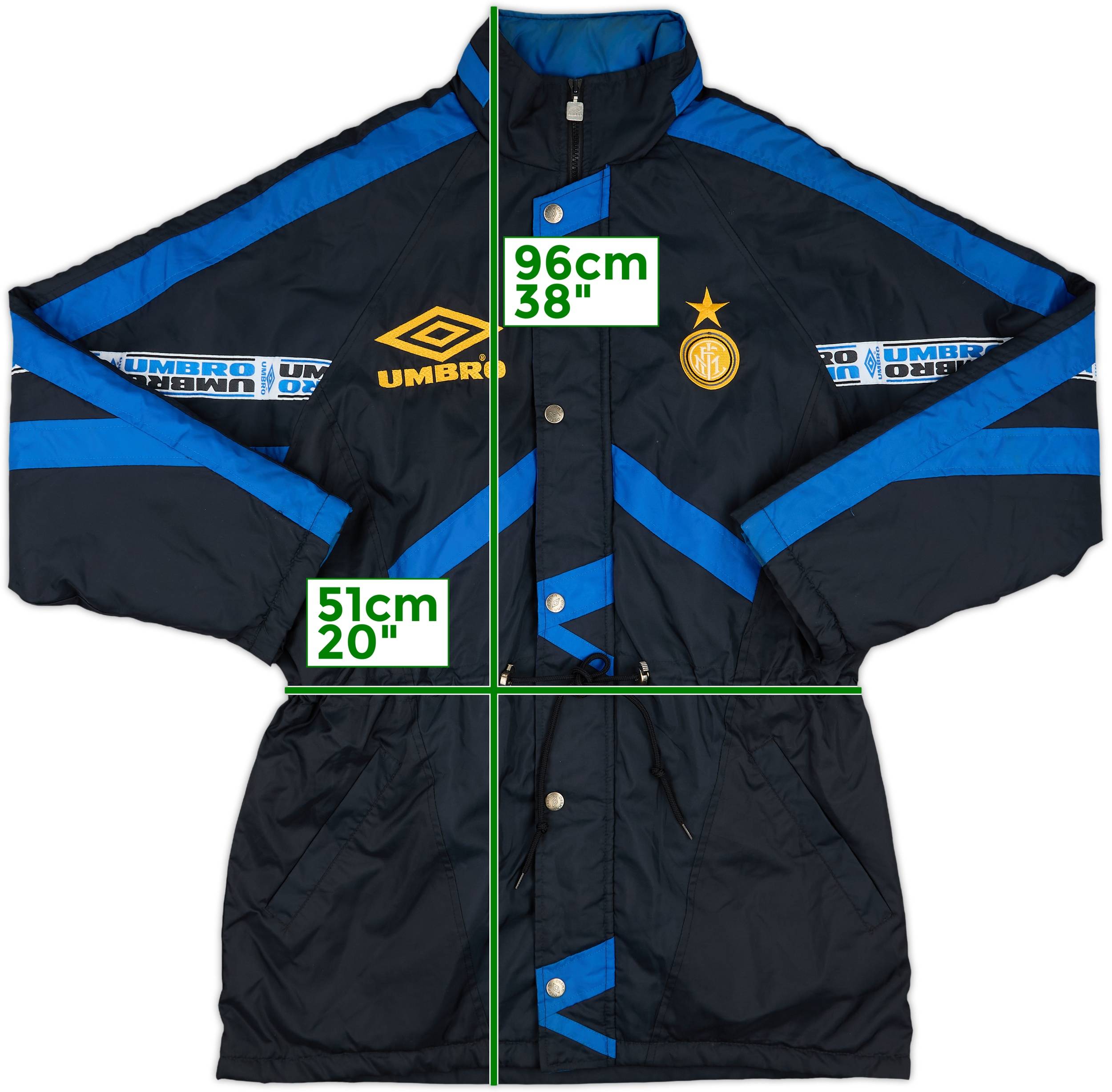 1997-98 Inter Milan Umbro Bench Coat - 8/10 - (M)