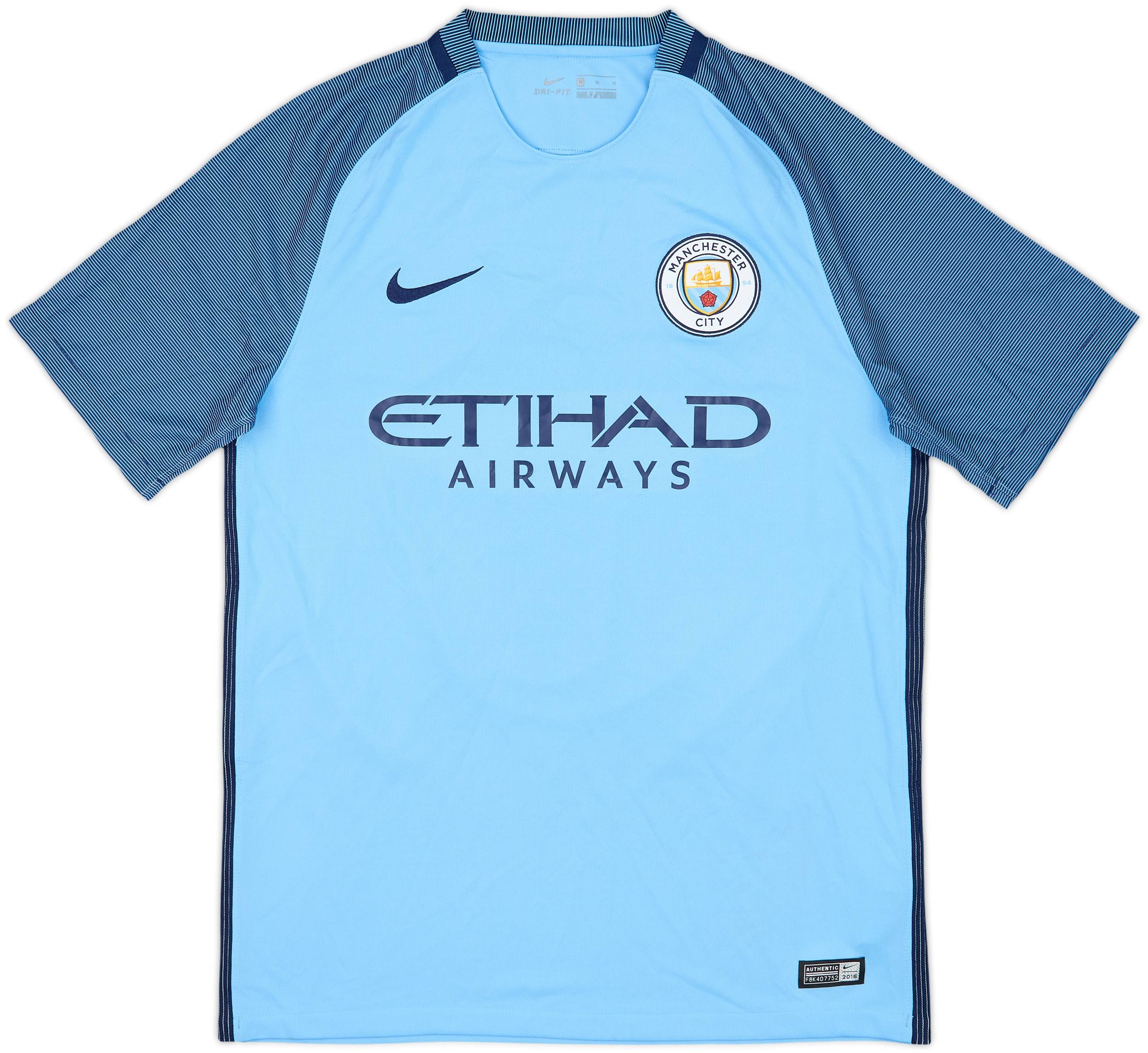 2016-17 Manchester City Home Shirt Kun Aguero #10 (M)