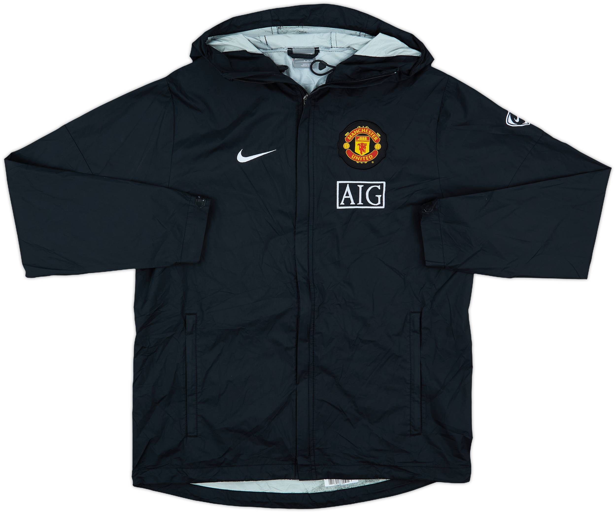 2009-10 Manchester United Nike Hooded Rain Jacket - 6/10 - (S)