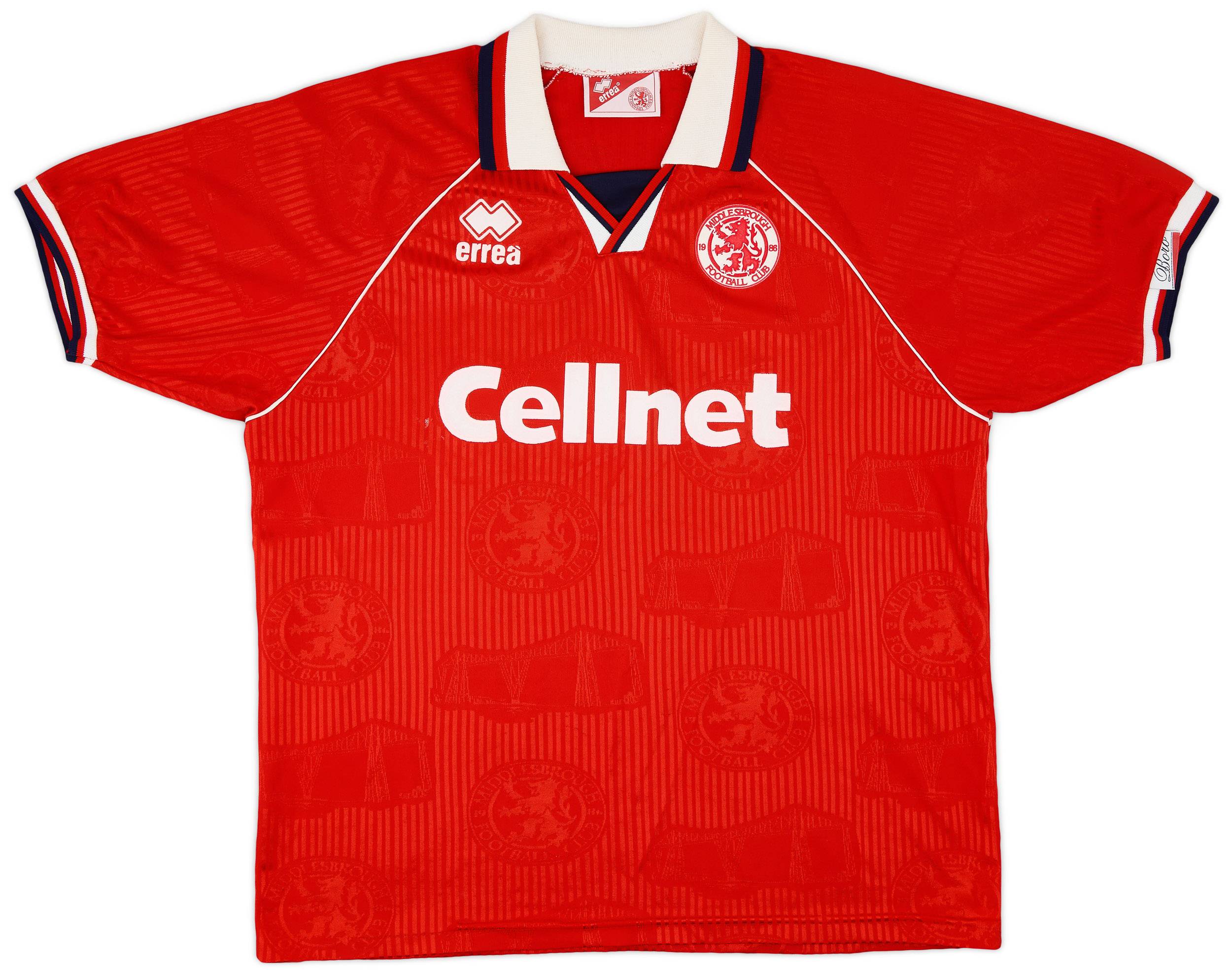 1995-96 Middlesbrough Home Shirt - 7/10 - (XL)