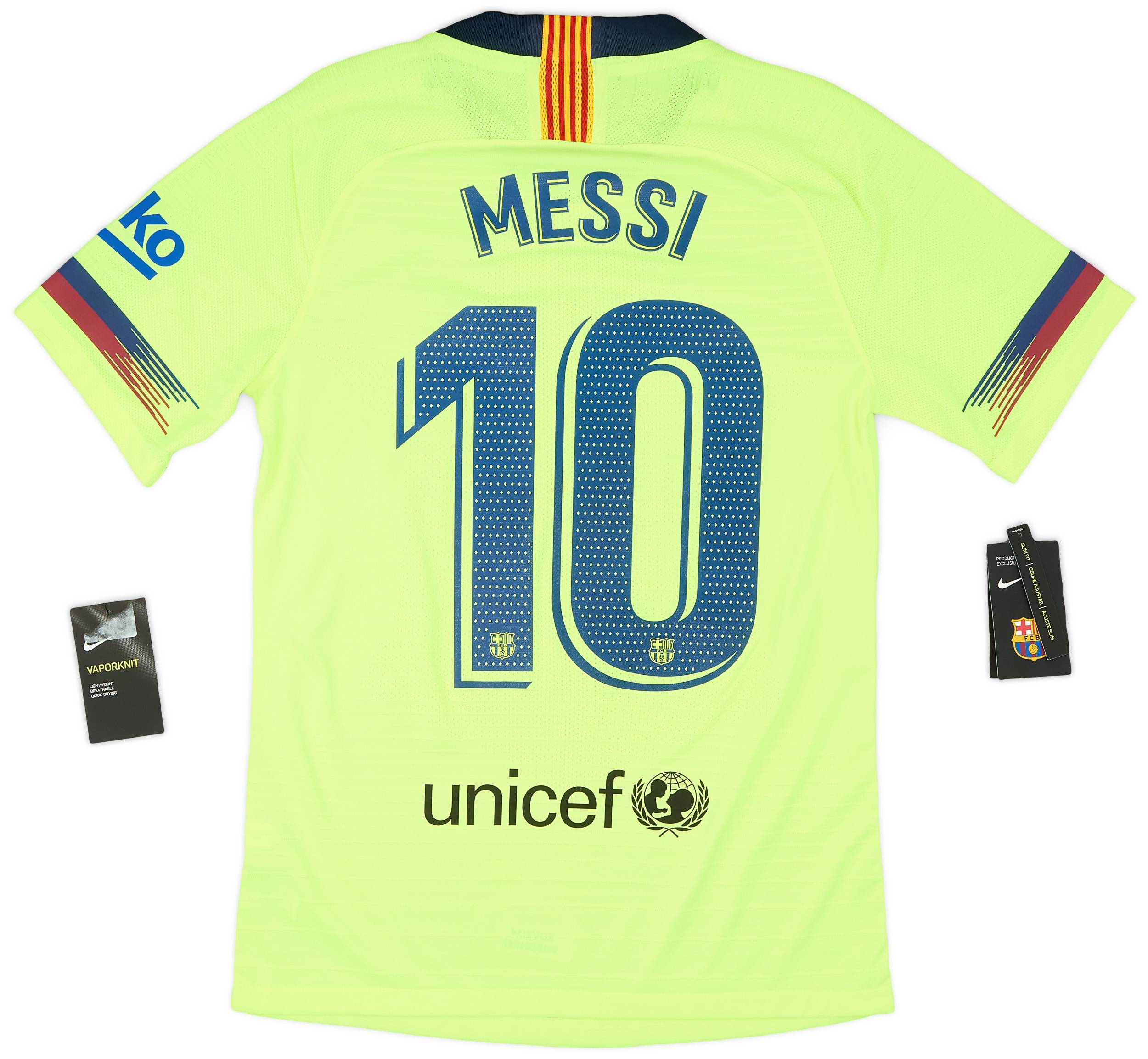 2018-19 Barcelona Authentic Away Shirt Messi #10 (S)