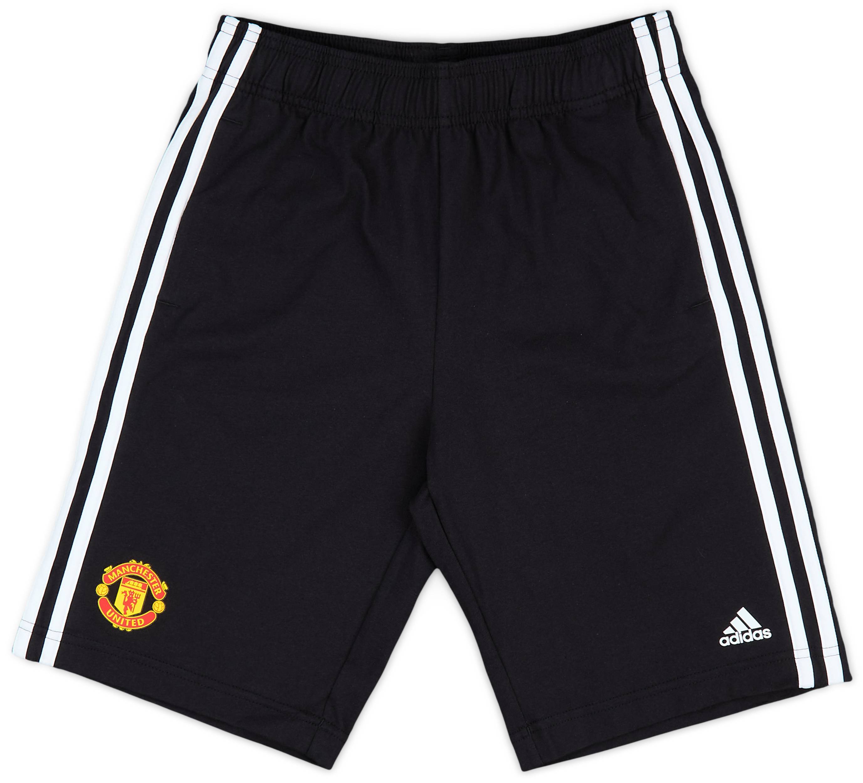 2024-25 Manchester United adidas Essentials 3-Stripes Knit Shorts (M.Kids)