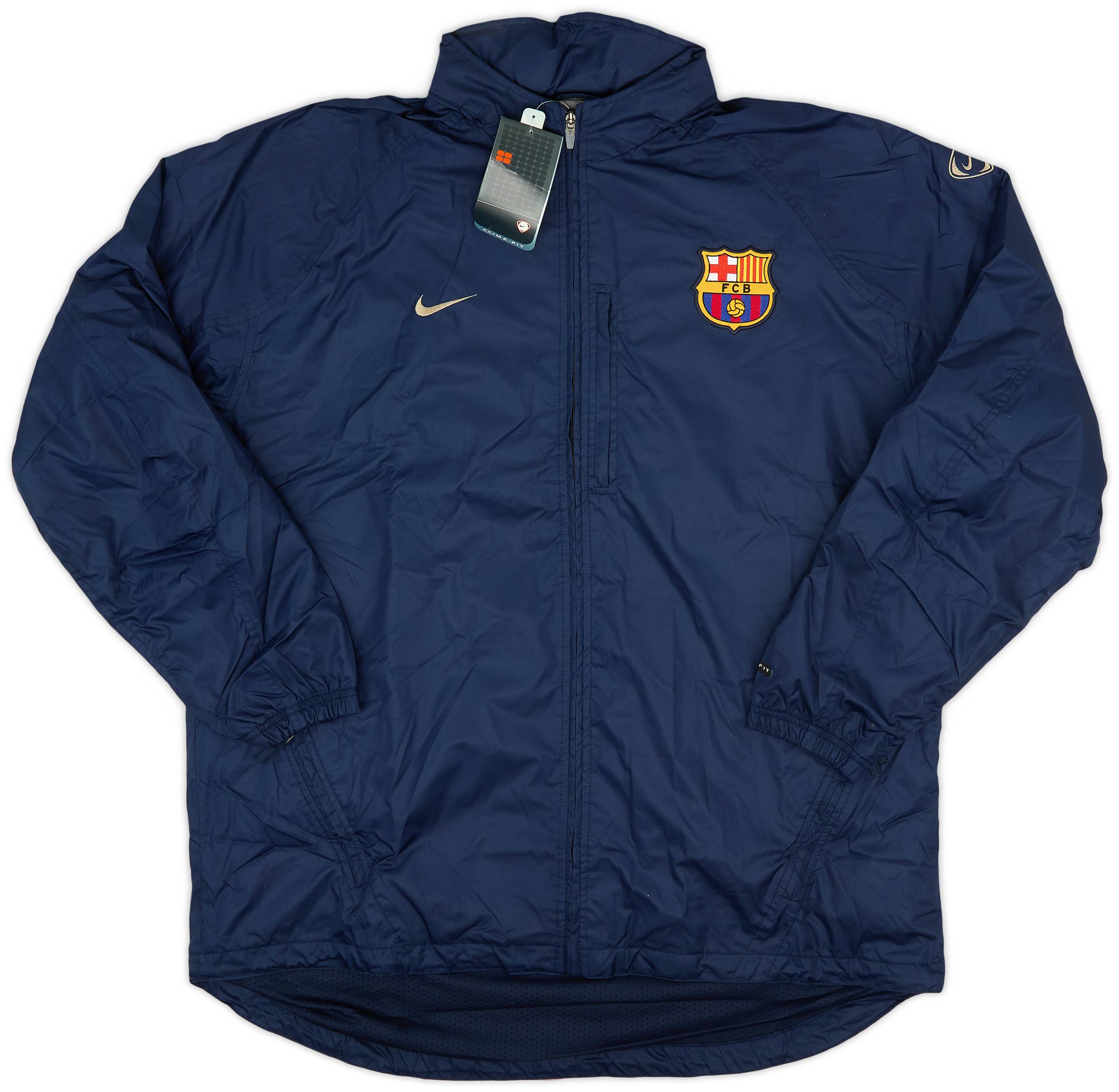 2002-03 Barcelona Nike Hooded Rain Jacket (XXL)