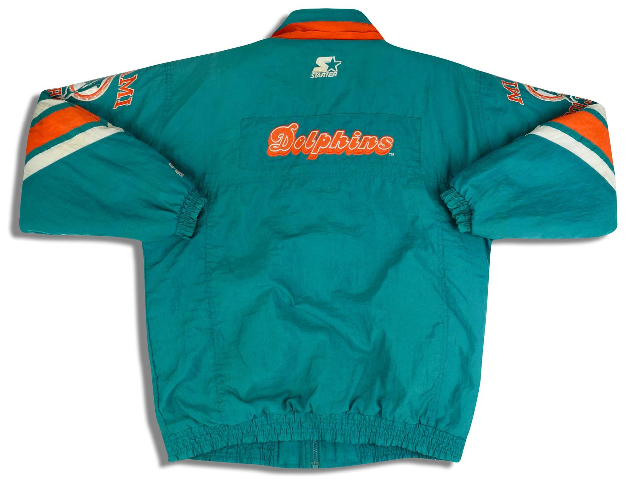 1990s Miami Dolphins Starter Rain Coat XL