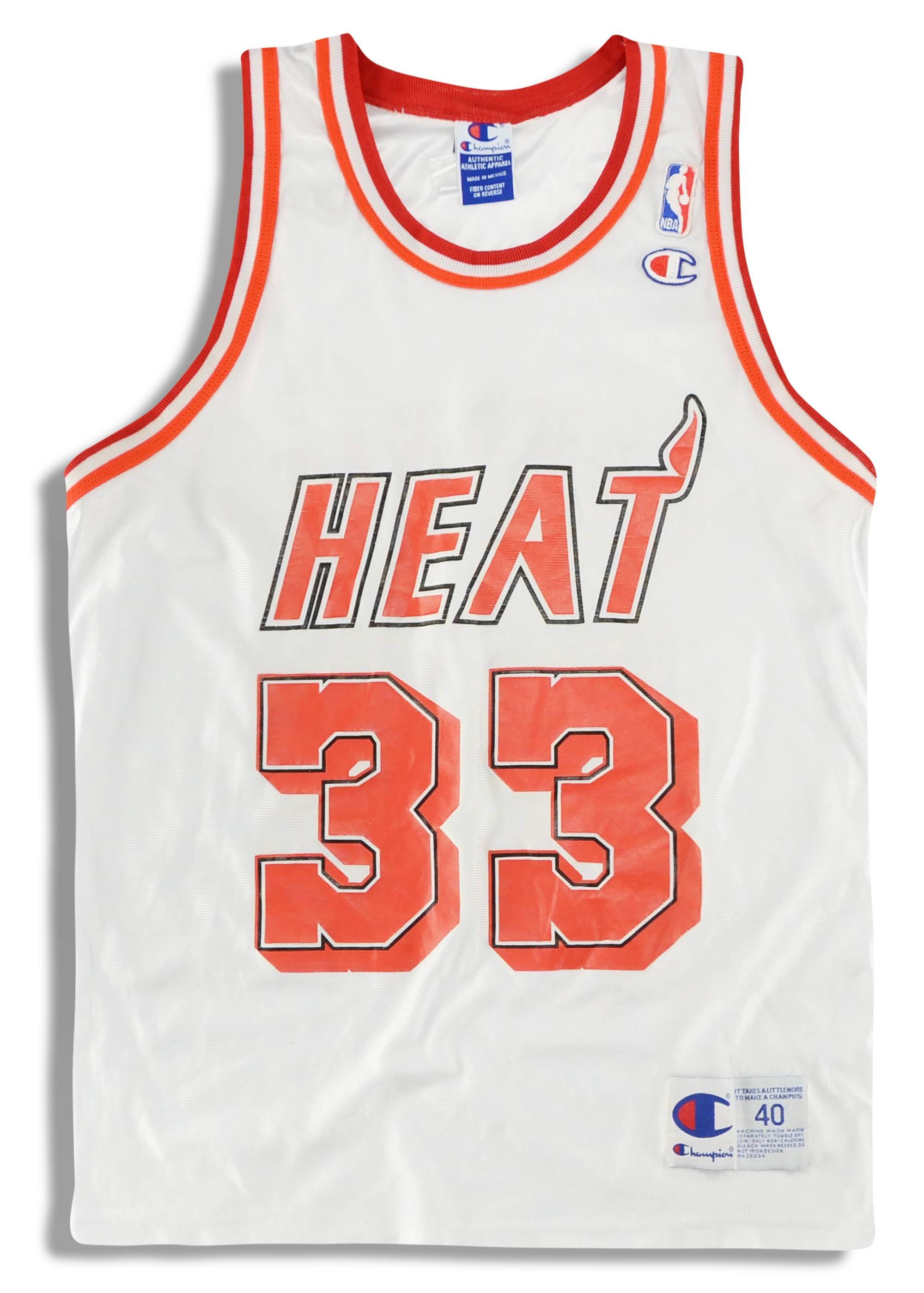 1995-99 Miami Heat Mourning #33 Champion Jersey (Home) M