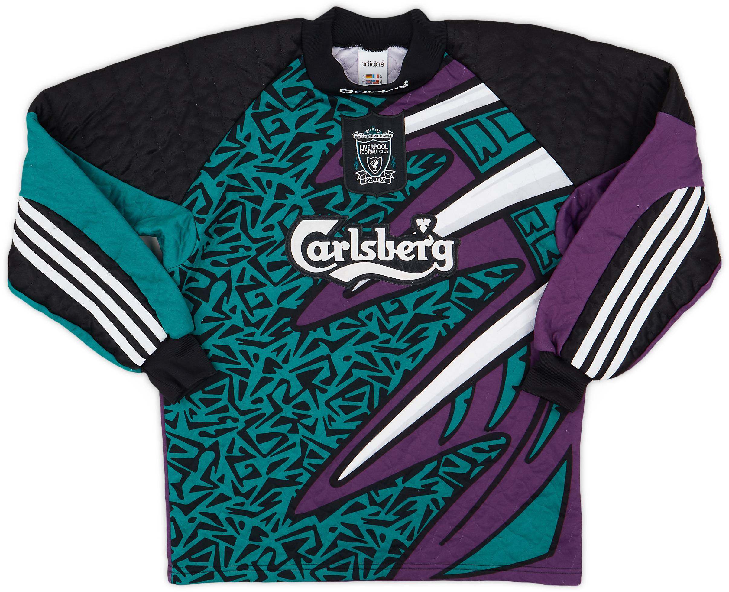1995-96 Liverpool GK Shirt - 9/10 - (XS)