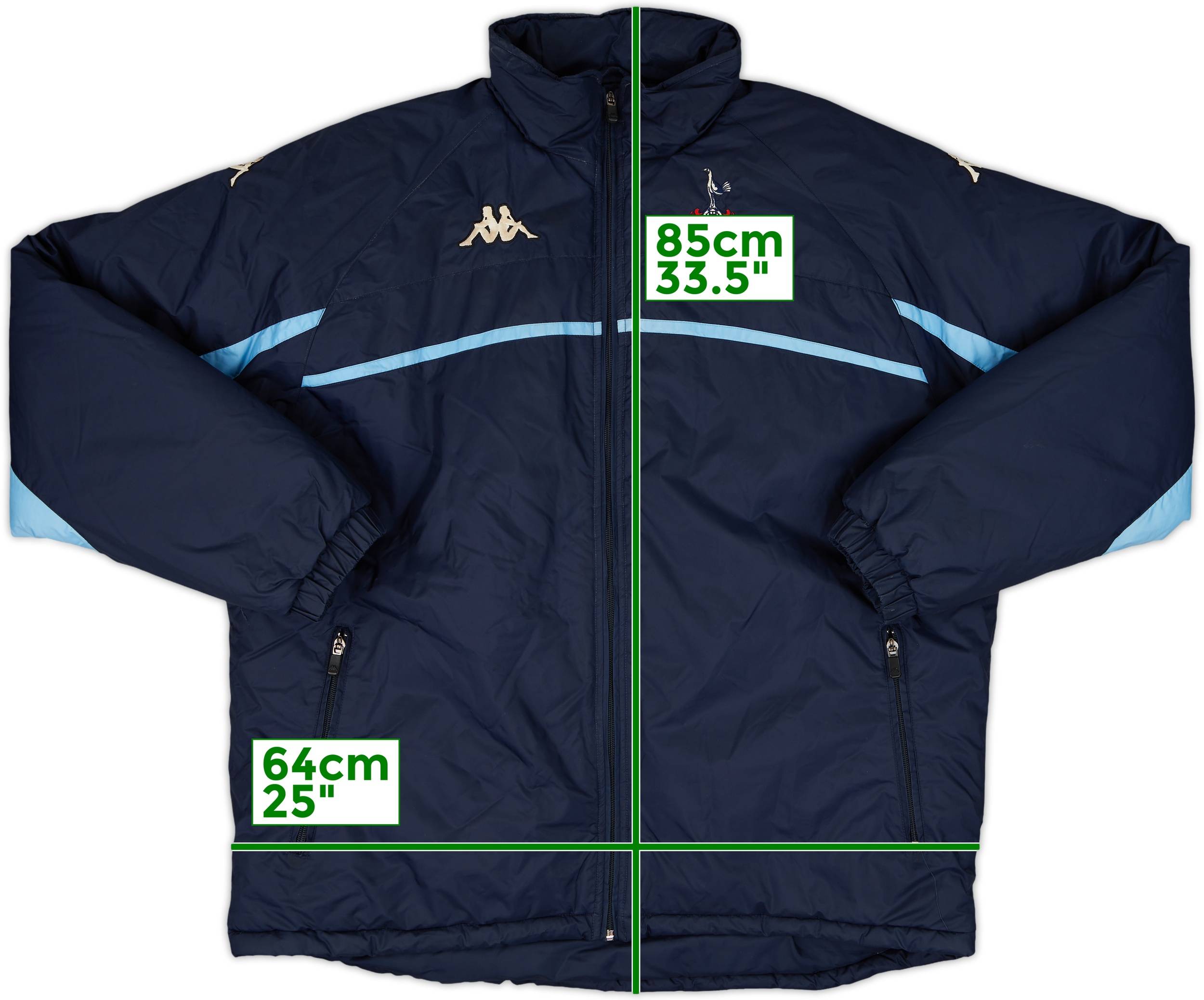 2003-04 Tottenham Kappa Padded Bench Coat - 8/10 - (L)