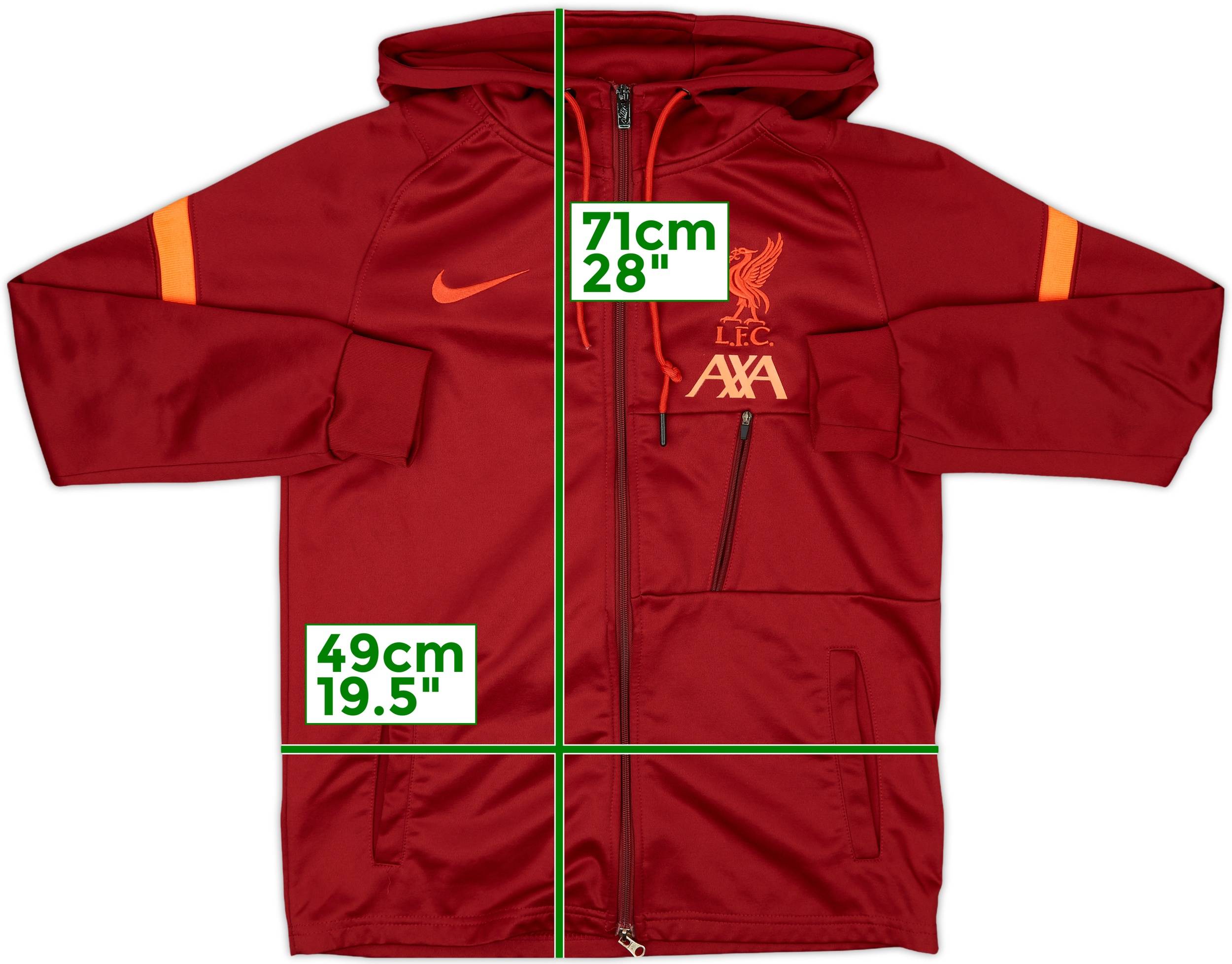 2021-22 Liverpool Nike Hooded Track Jacket - 6/10 - (S)