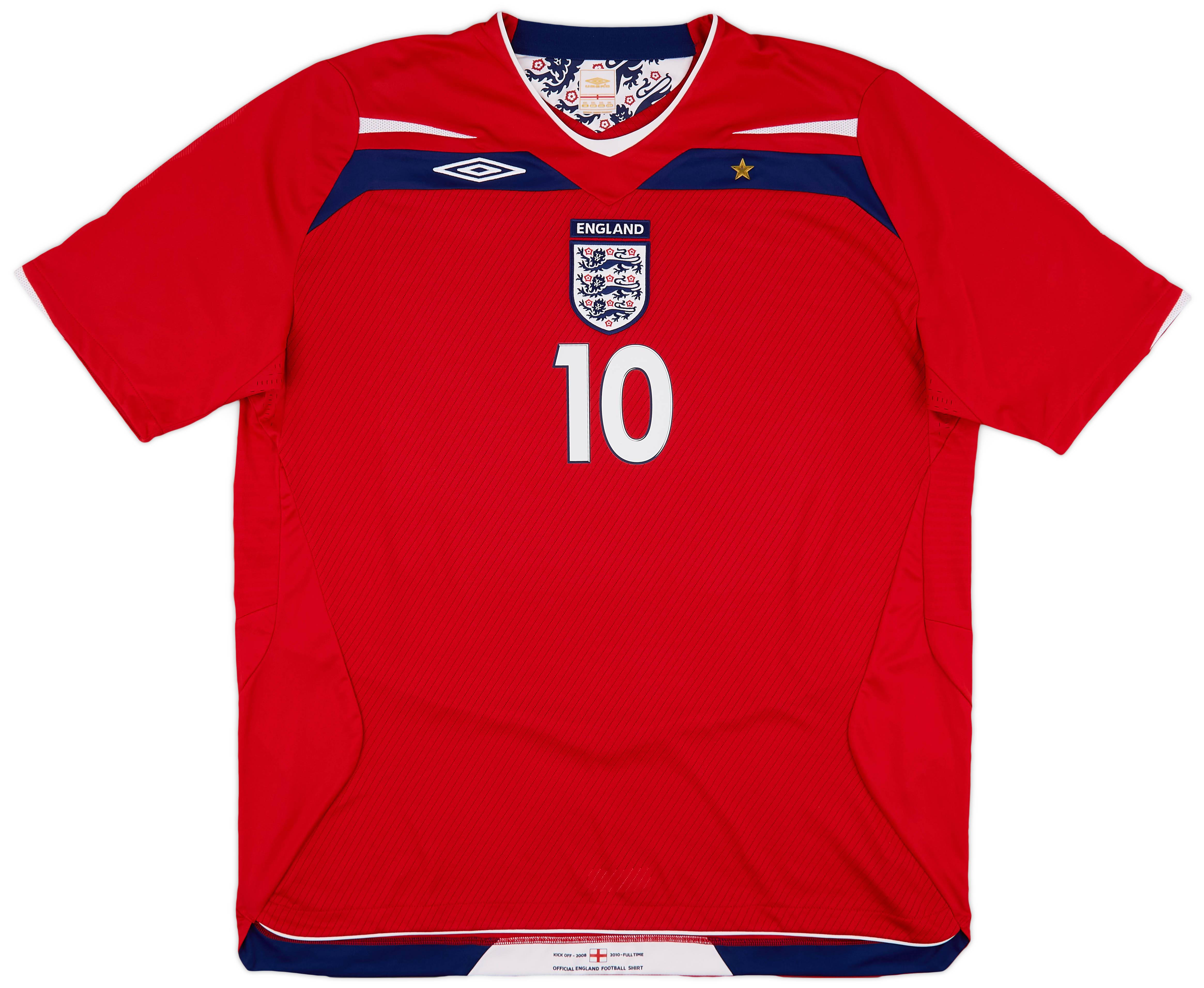 2008-10 England Away Shirt Rooney #10 - 10/10 - (XXL)