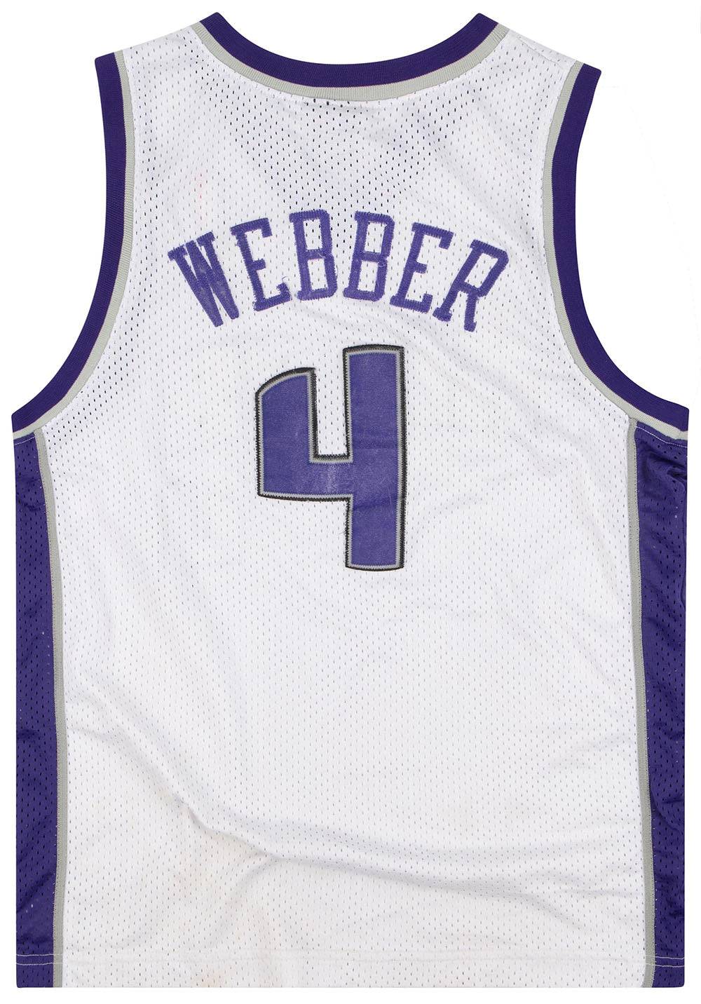2002-04 Sacramento Kings Webber #4 Nike Swingman Jersey (Home) Y