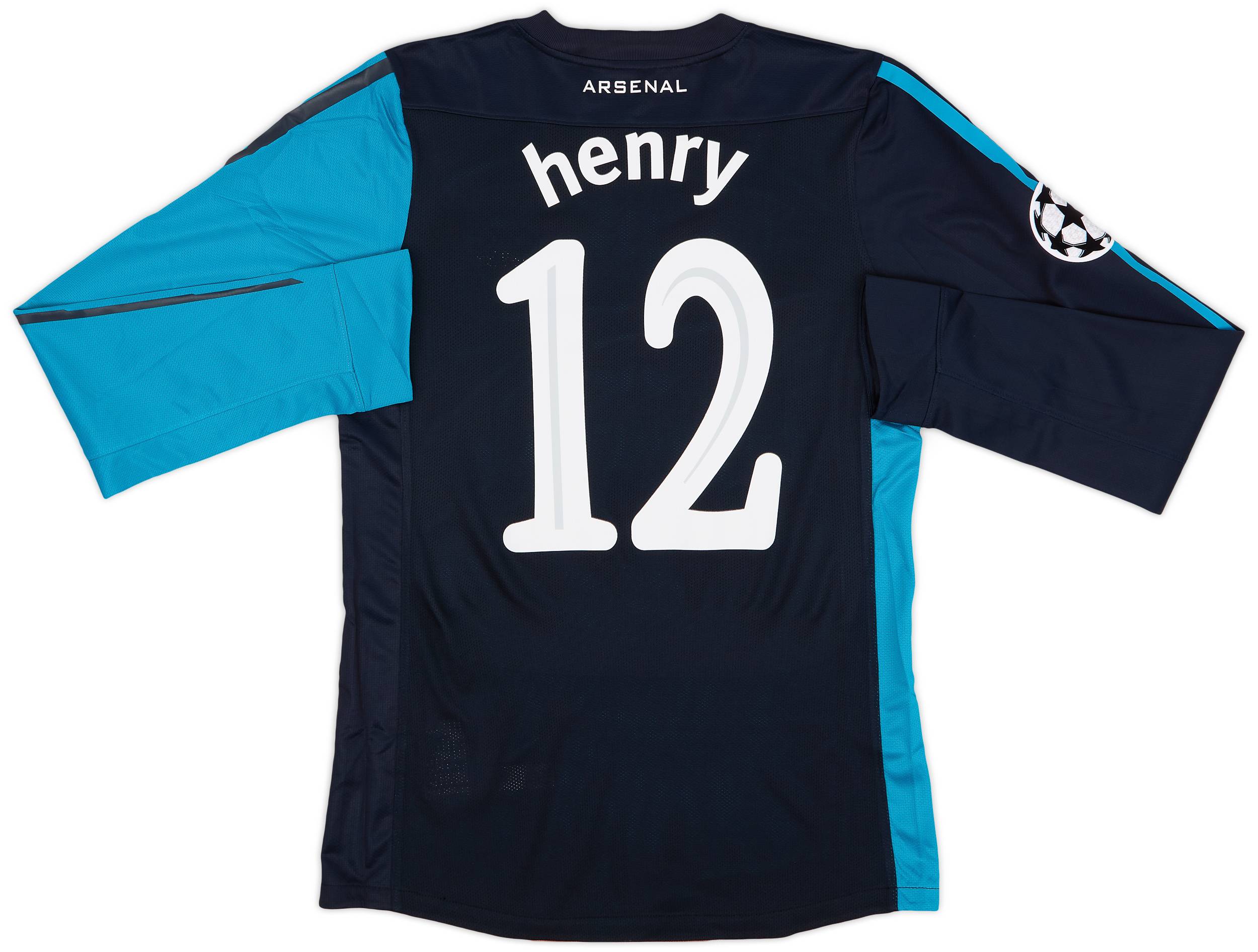 2011-12 Arsenal Player Issue Away L/S Shirt Henry #12 (M)