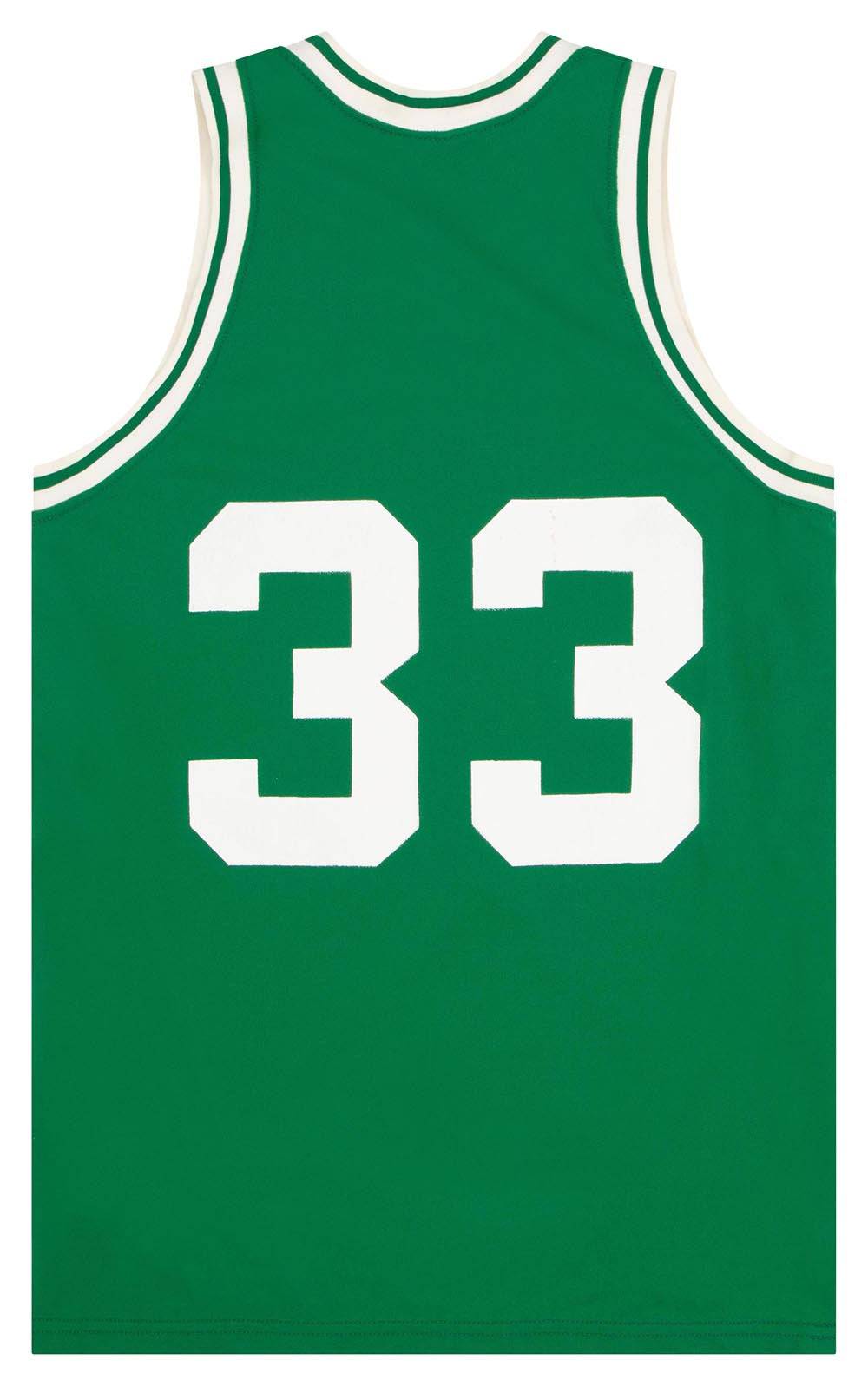 1980s Boston Celtics Bird #33 MacGregor Sand-Knit Jersey (Away) M