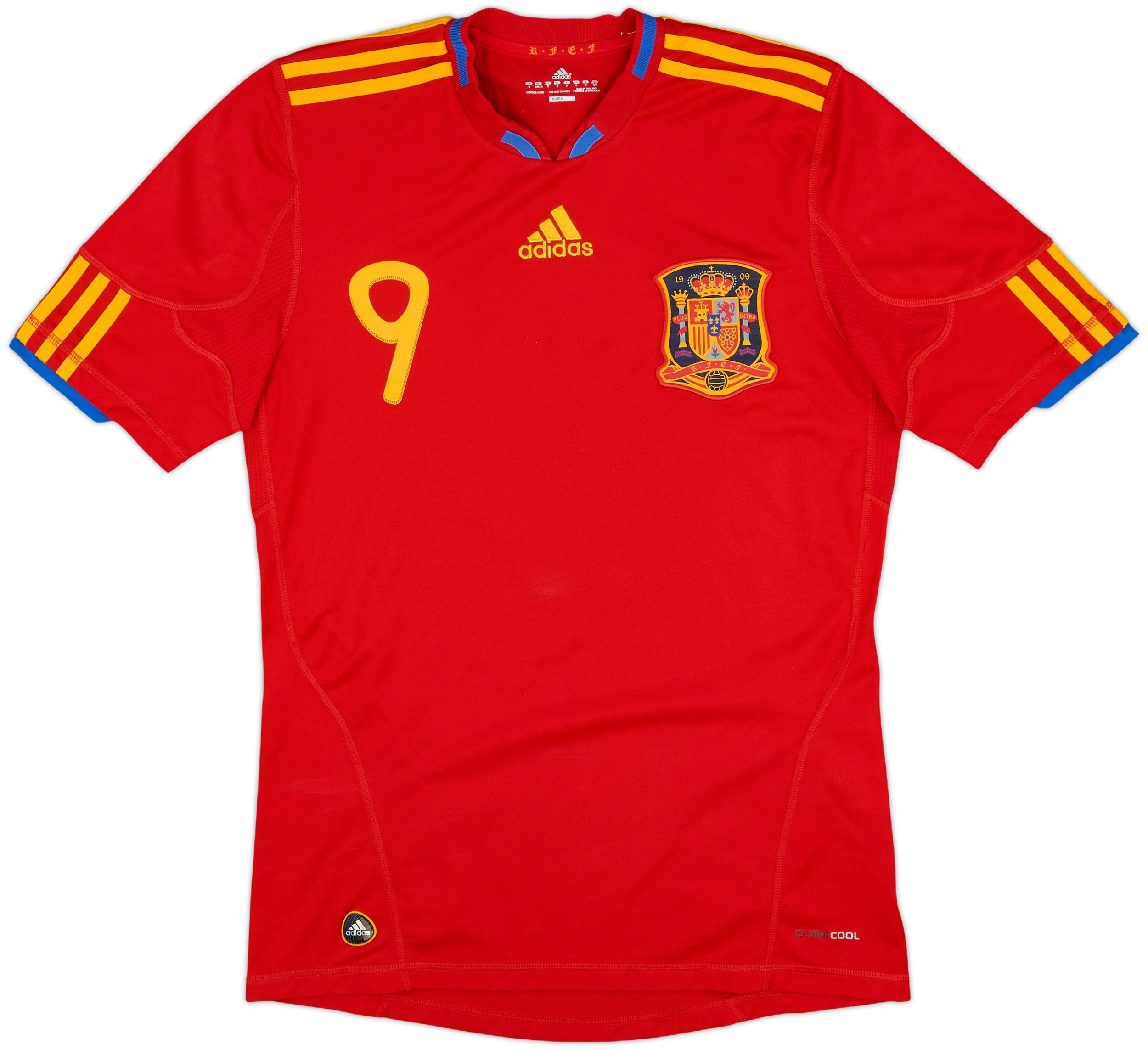 2009-10 Spain Home Shirt Torres #9 - 8/10 - (S)