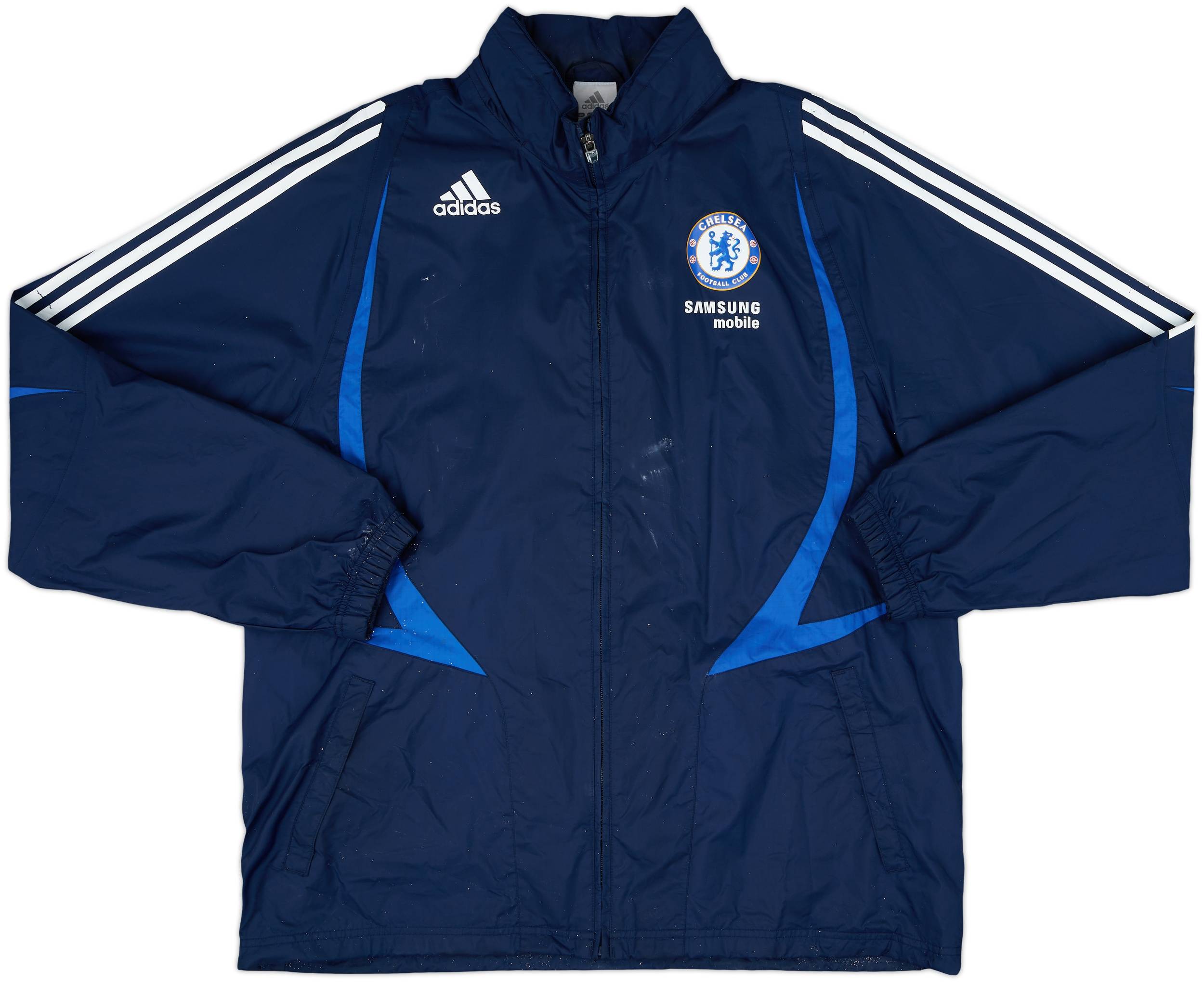 2007-08 Chelsea adidas Hooded Rain Jacket - 6/10 - (L/XL)