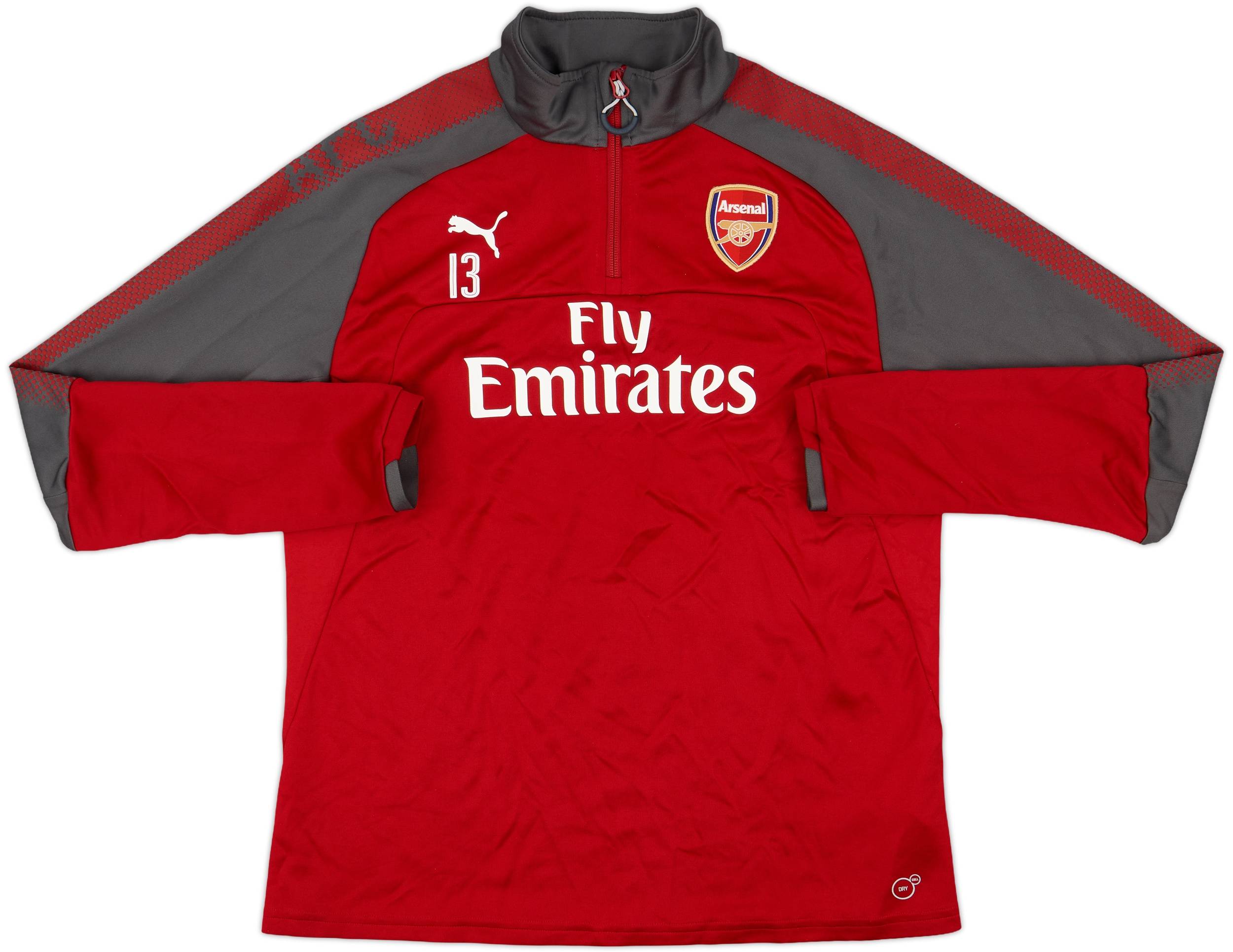 2017-18 Arsenal Women Puma Player Issue 1/4 Zip Track Jacket #13 - 9/10 ...