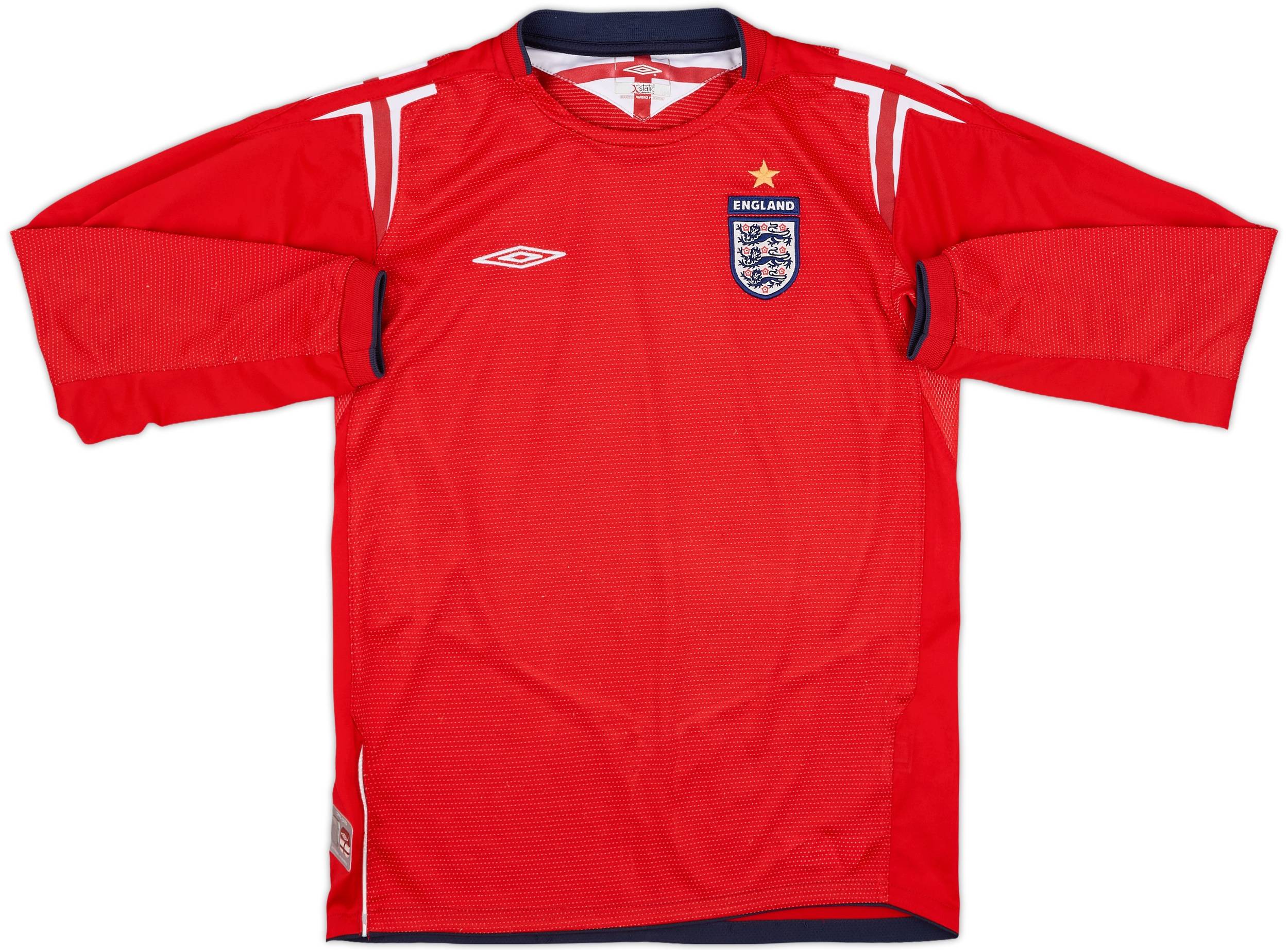 2004-06 England Away L/S Shirt - 7/10 - (L.Boys)