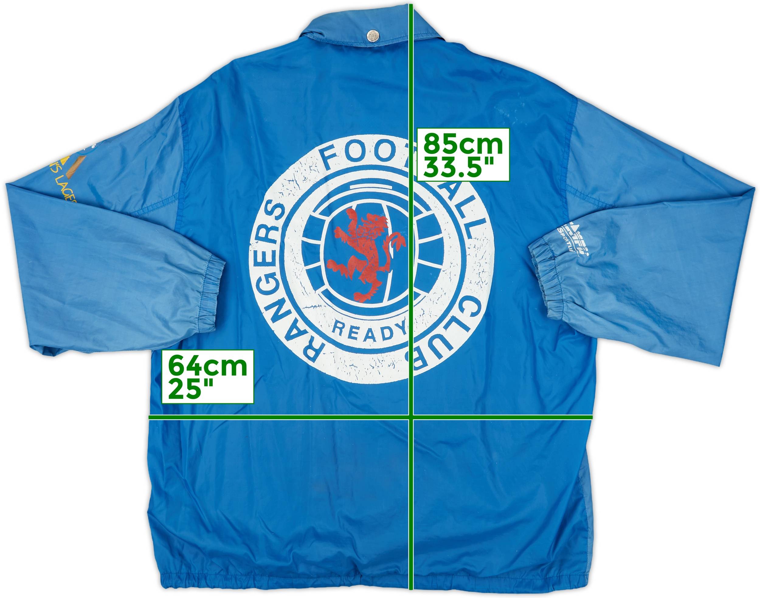 1992-93 Rangers Campri Hooded Rain Jacket - 5/10 - (L)
