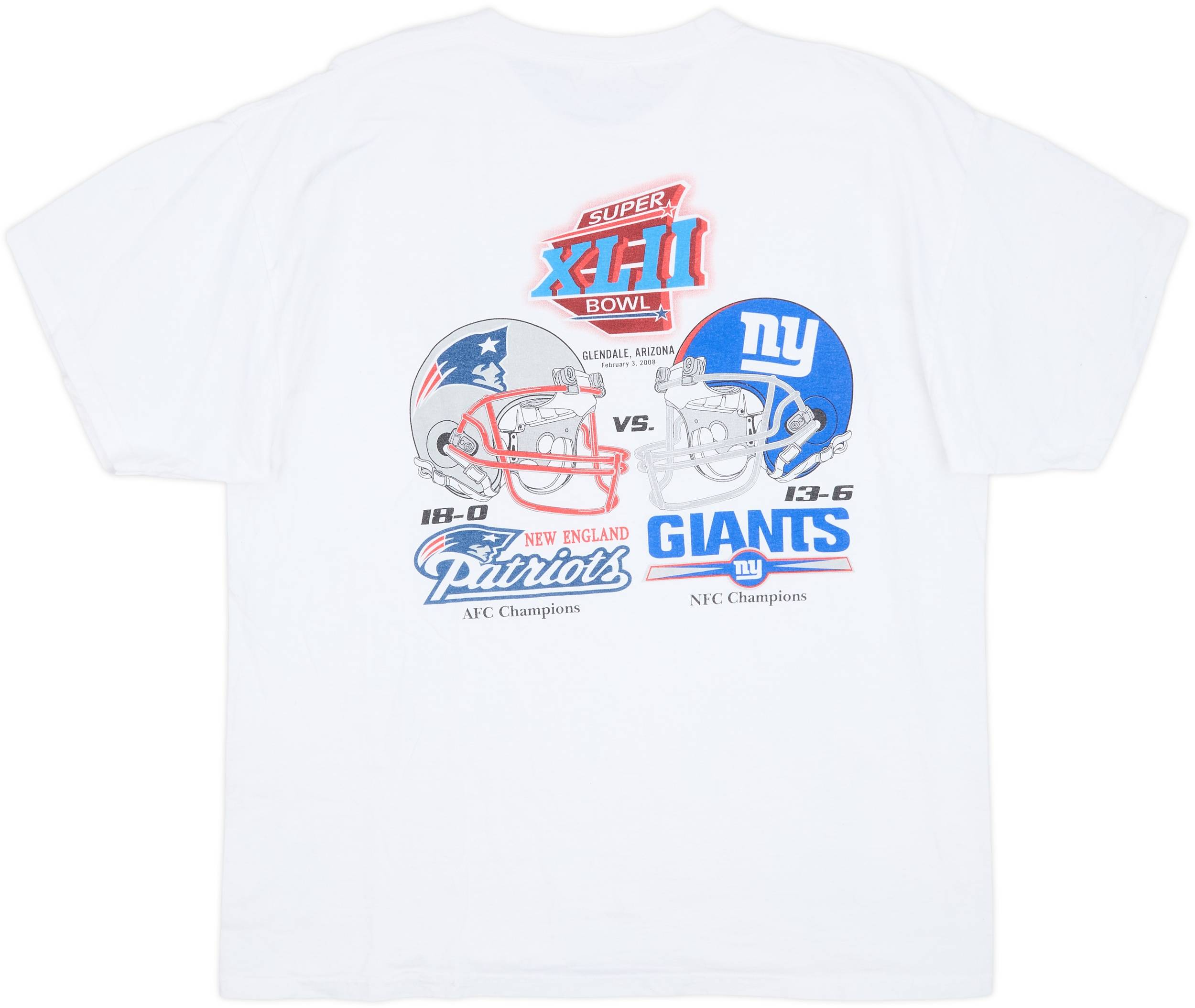 2008 Super Bowl XLII Graphic Tee - 7/10 - (XL)