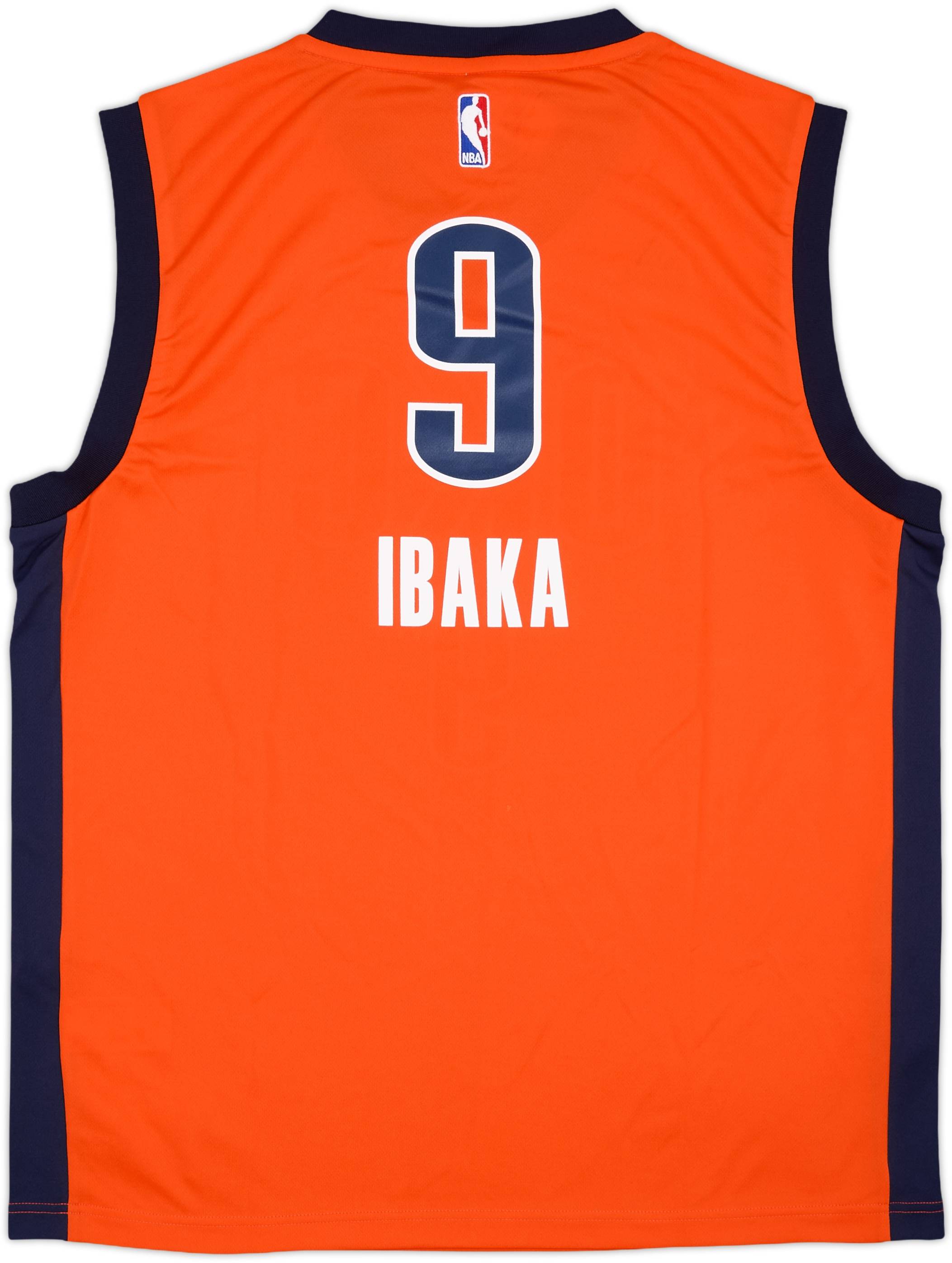 2015-16 Oklahoma City Thunder Ibaka #9 adidas Alternate Jersey (L)
