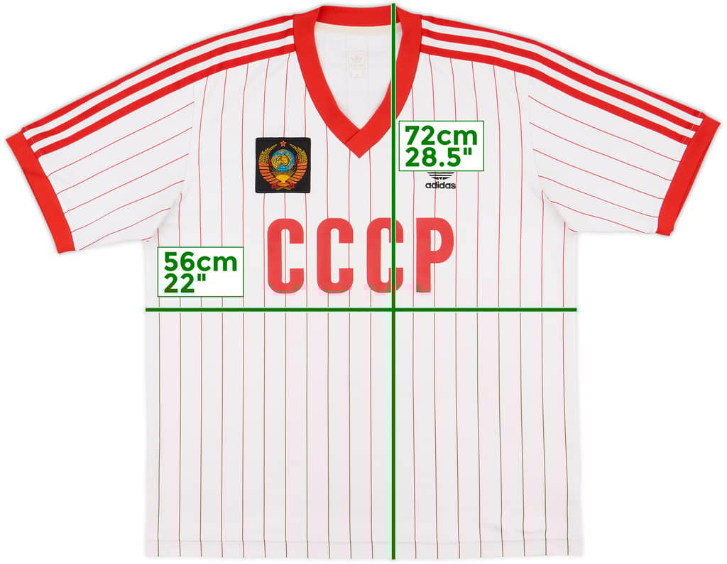 2005 Soviet Union adidas Originals Retro '1982 Away' Shirt - 9/10 - (M)