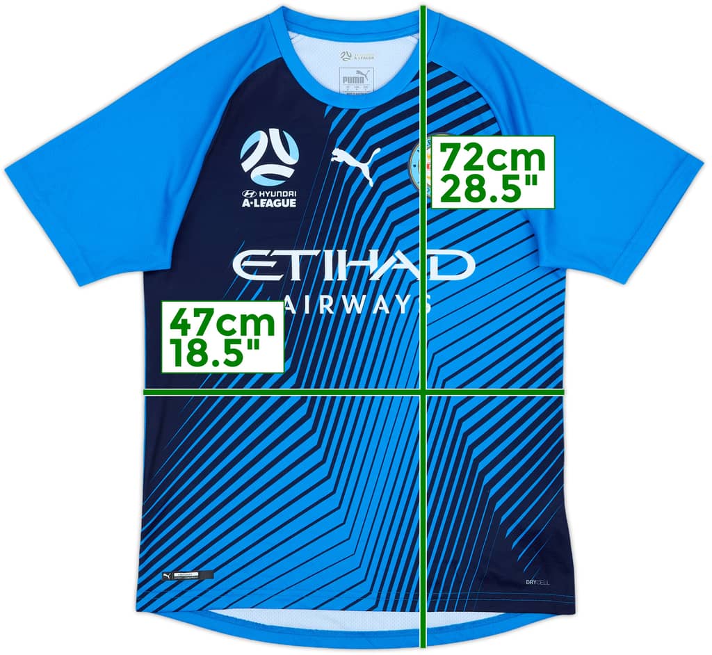 2019-20 Melbourne City Puma Pre-Match Training Shirt - 8/10 - (S)