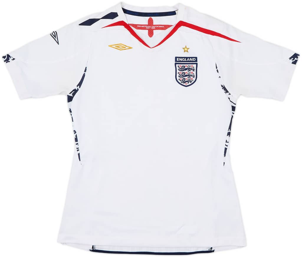 2007-09 England Home Shirt - 6/10 - (Women's S)