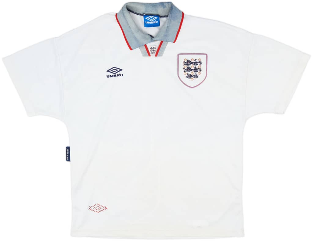 1993-95 England Home Shirt - 4/10 - (L)