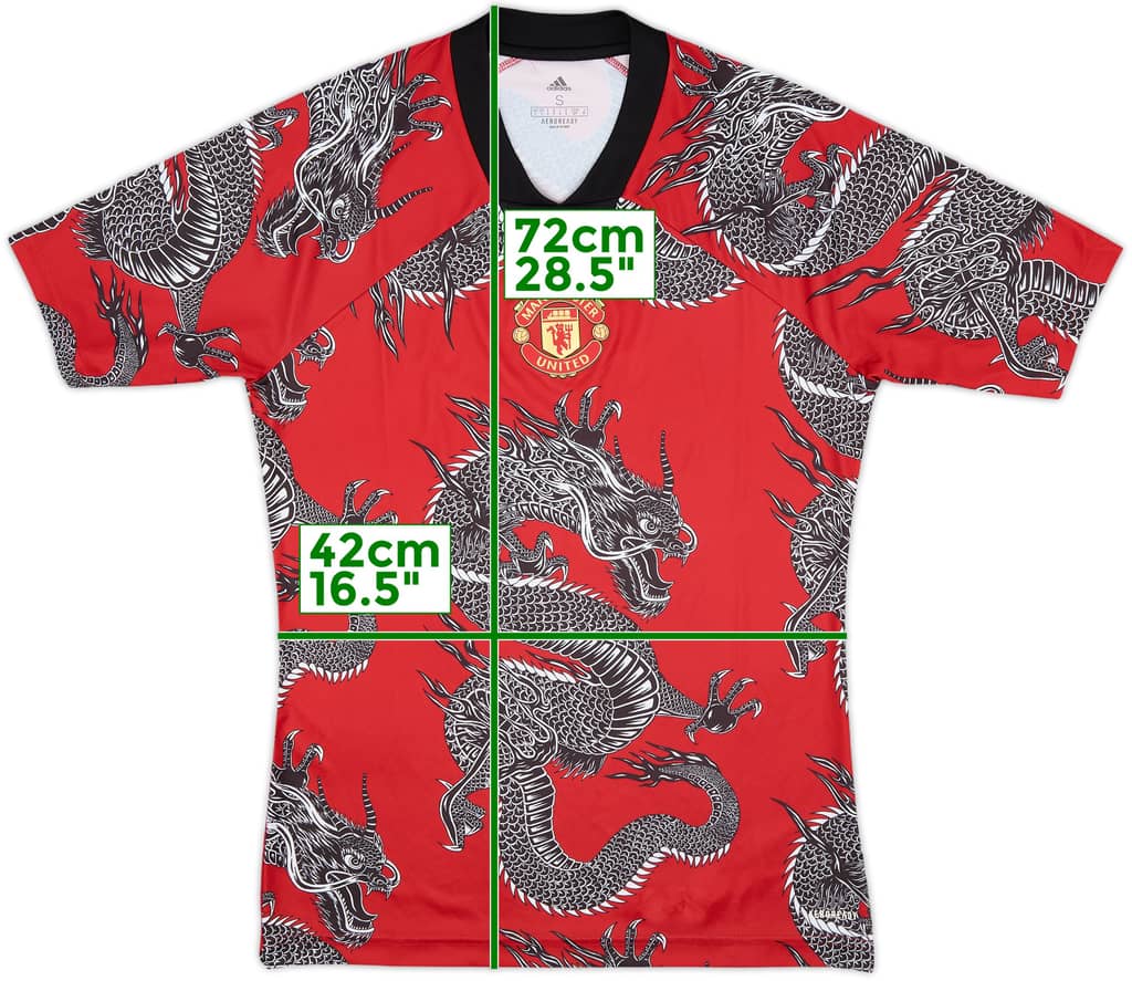2019-20 Manchester United adidas Chinese New Year Training Shirt - 10/ ...