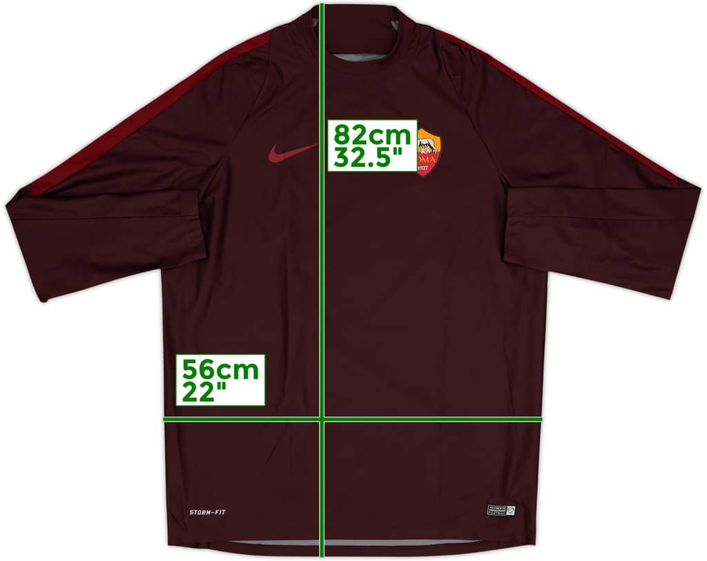 2015-16 Roma Nike Drill Top - 10/10 - (L)